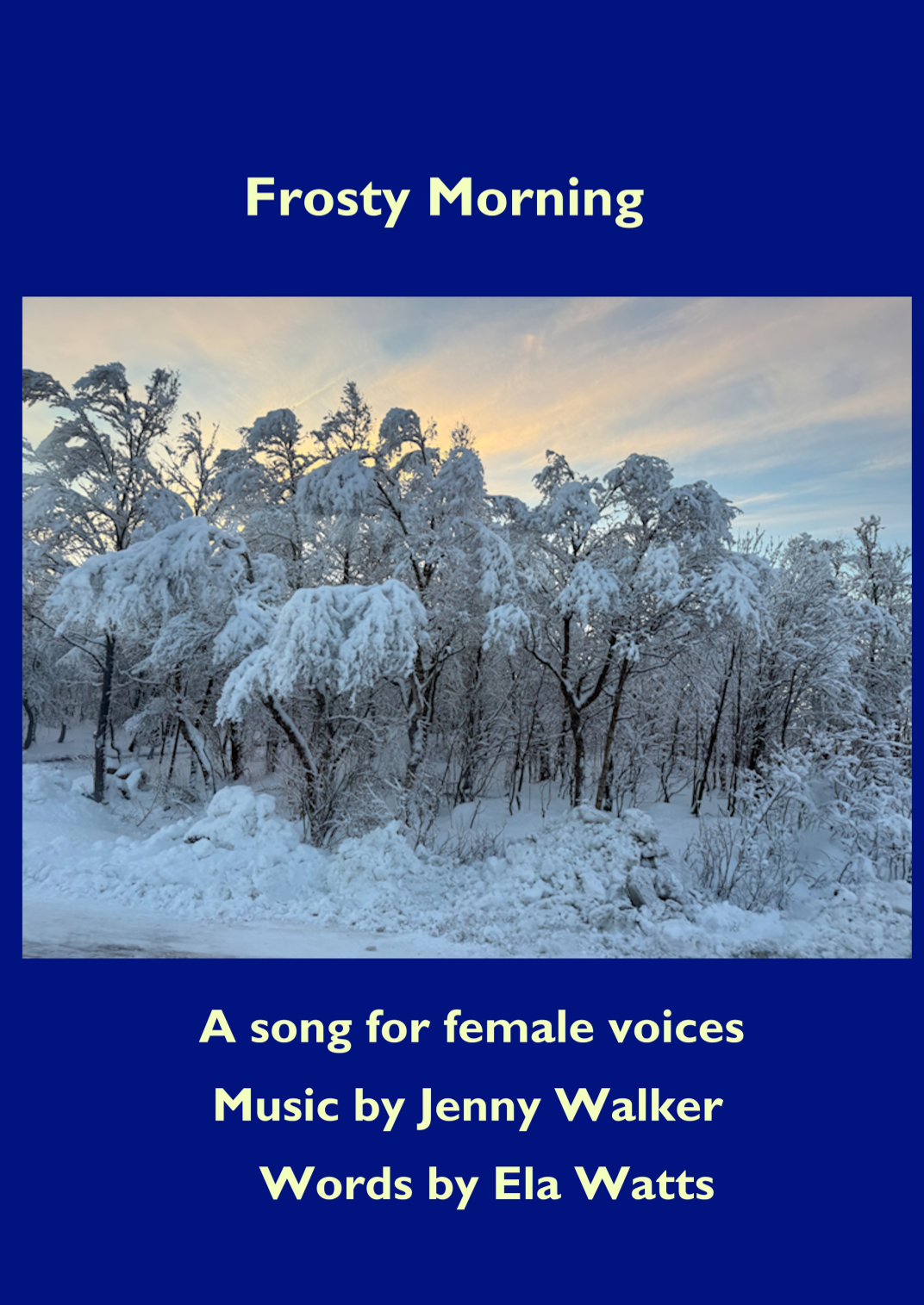Frosty Mornig by Ela Watts Sheet Music for Choir at Sheet Music Direct