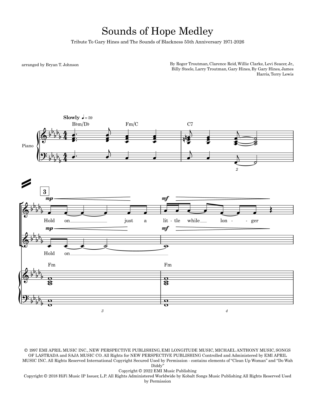 Medley: Hold On (Change Is Comin') with Time For Healing and Optimistic ...