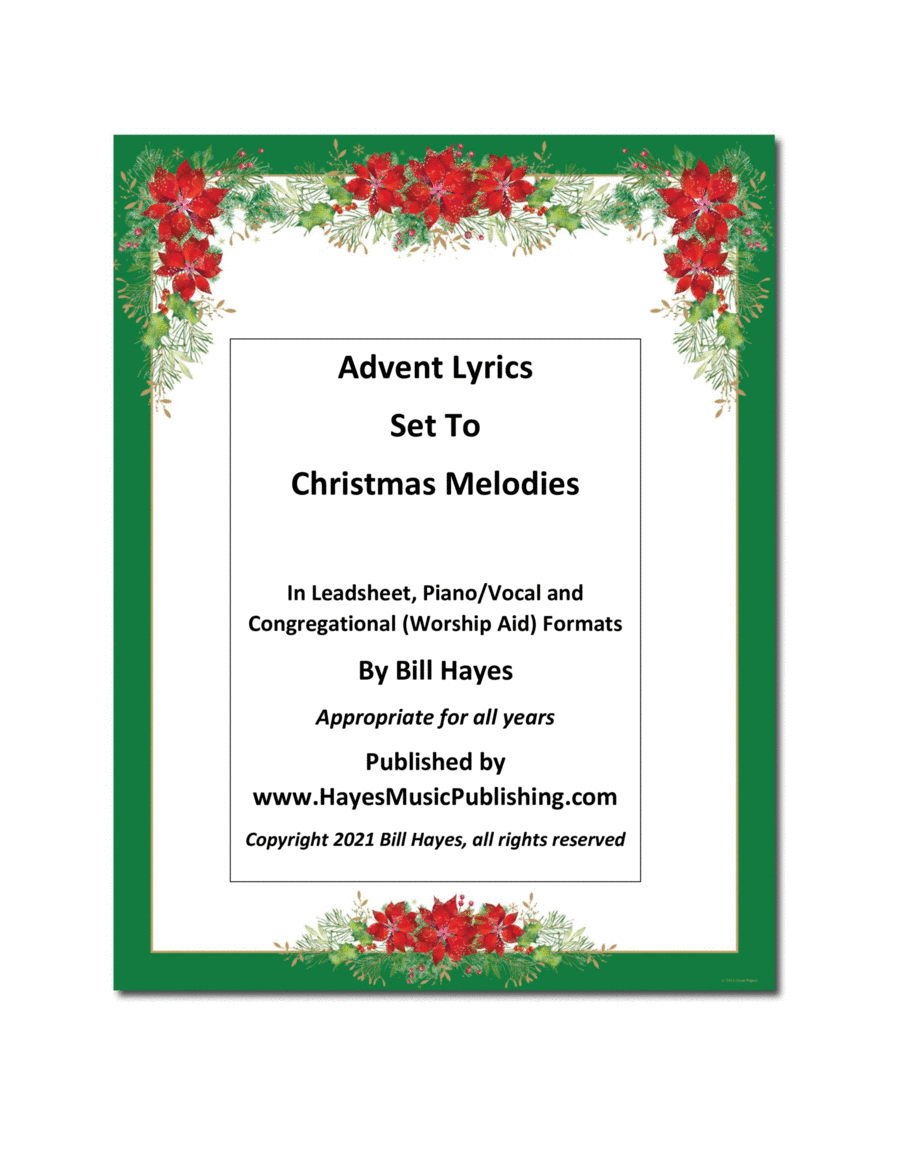 A Collection of Advent Lyrics Set To Christmas Melodies (book) (arr ...