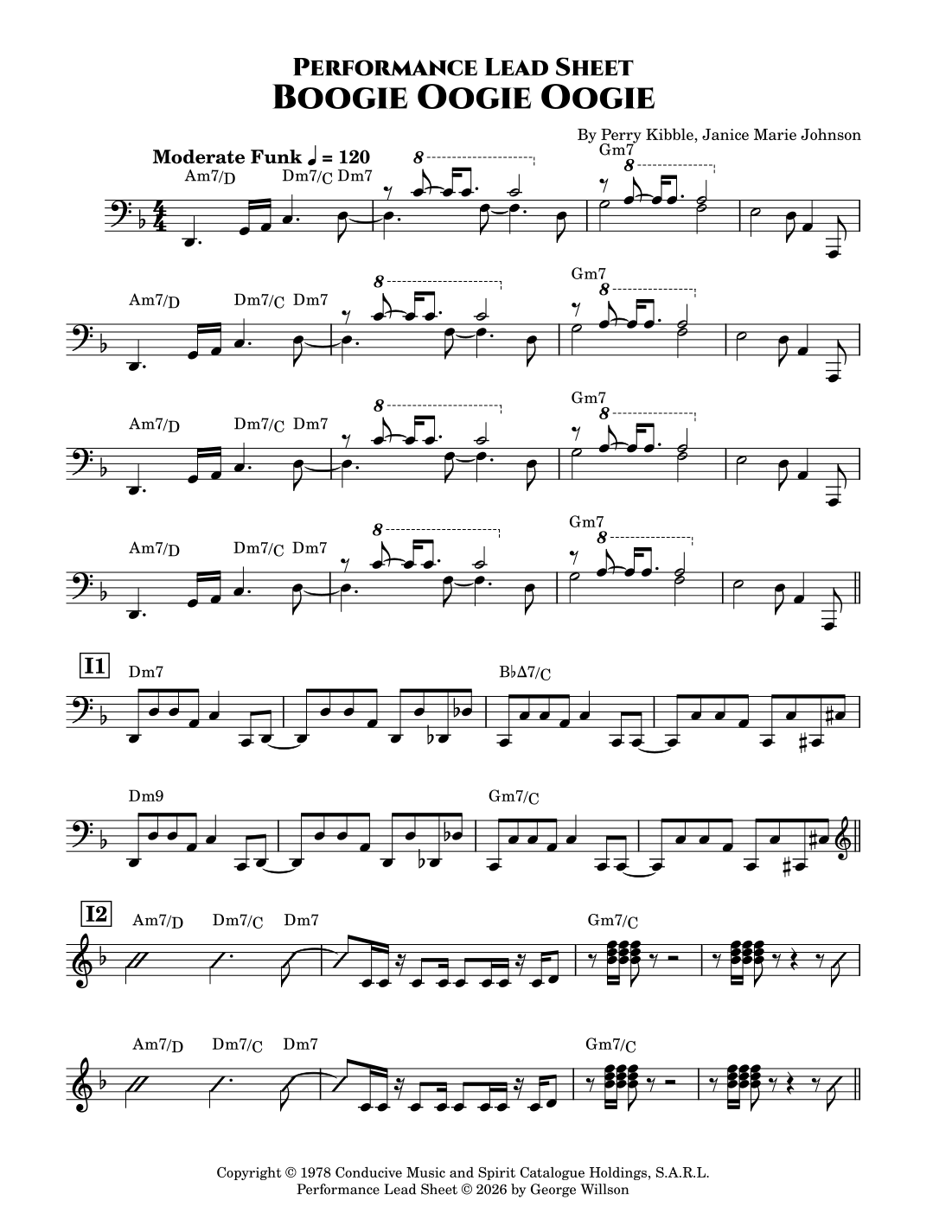 Boogie Oogie Oogie (arr. George Willson) by A Taste Of Honey Sheet ...