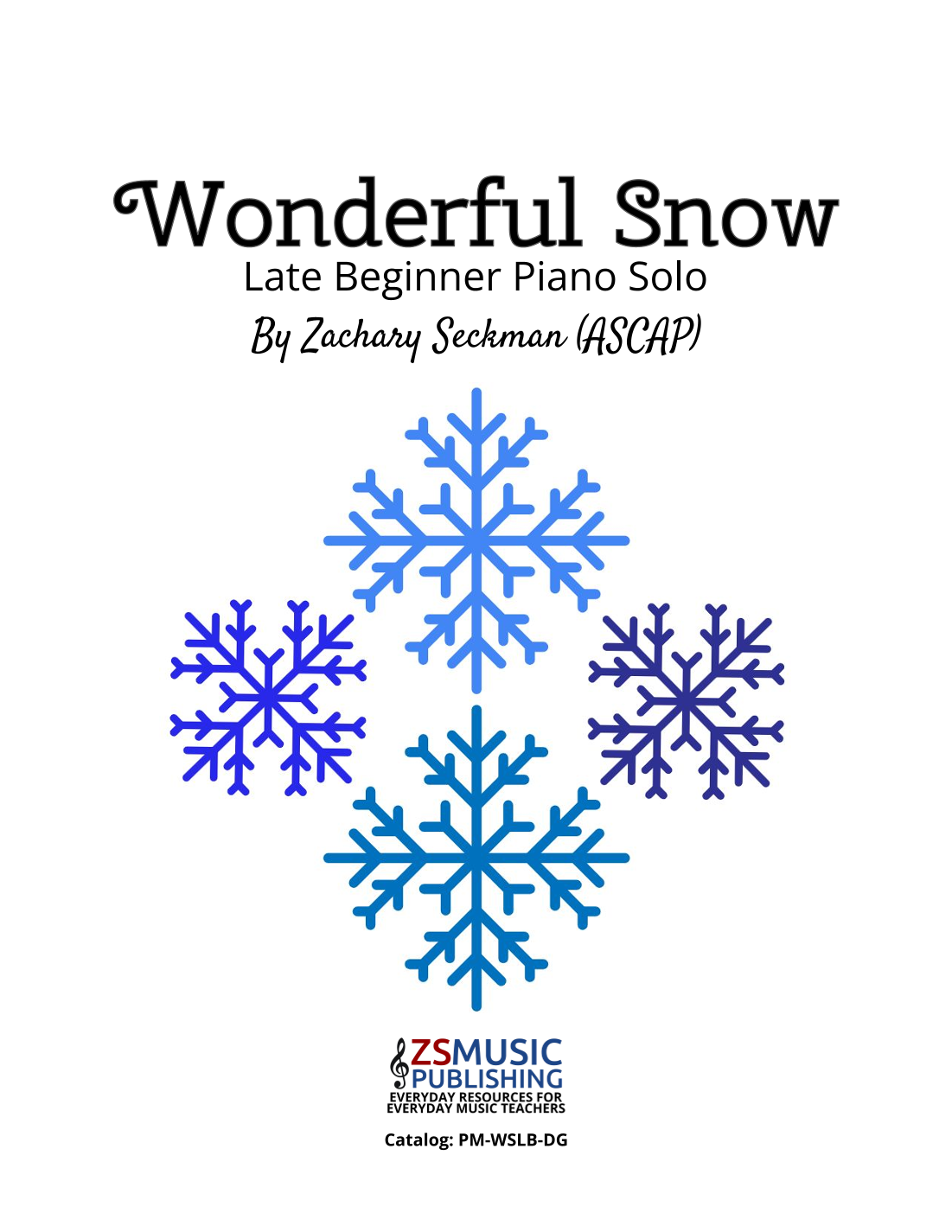 Wonderful Snow by Zachary Seckman Sheet Music for Piano Solo at Sheet ...