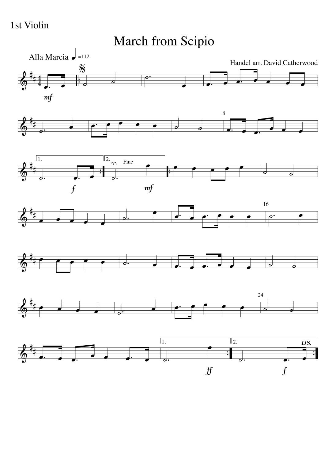 MUSIC BY HANDEL, BEETHOVEN AND BRAHMS - 4 FAMOUS TUNES ARR. FOR STRING ...