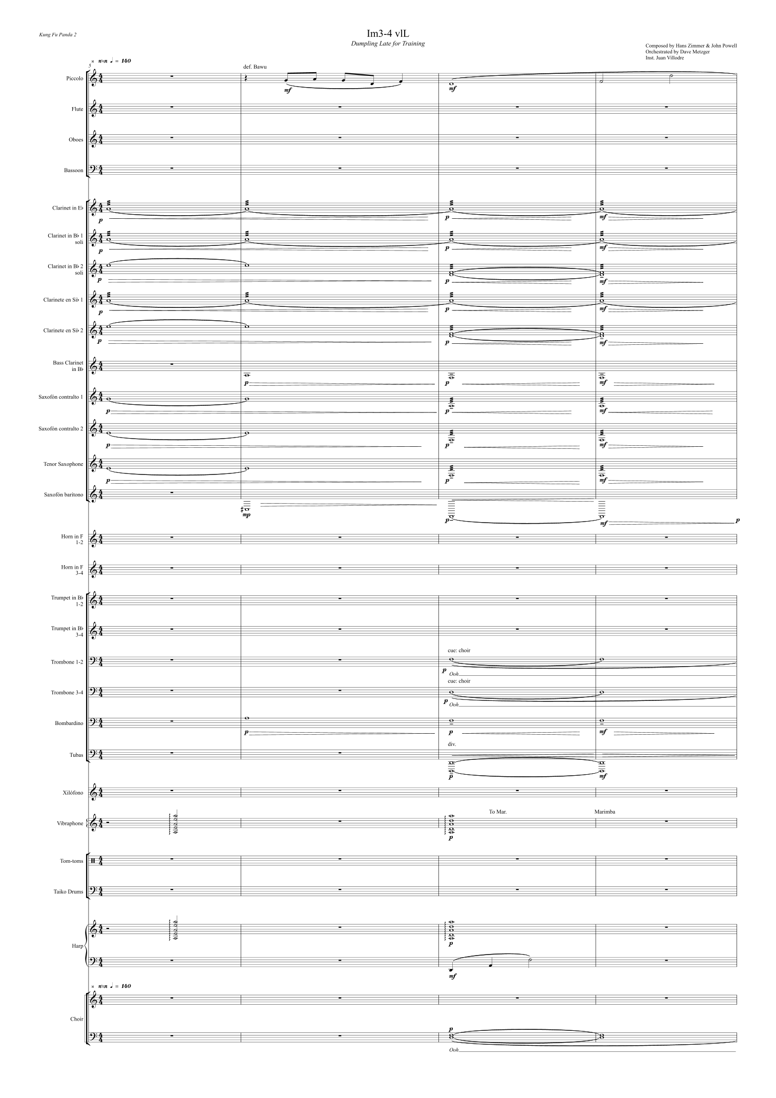 Dumpling Warrior / Late For Training (arr. Juan Villodre) by Paul ...