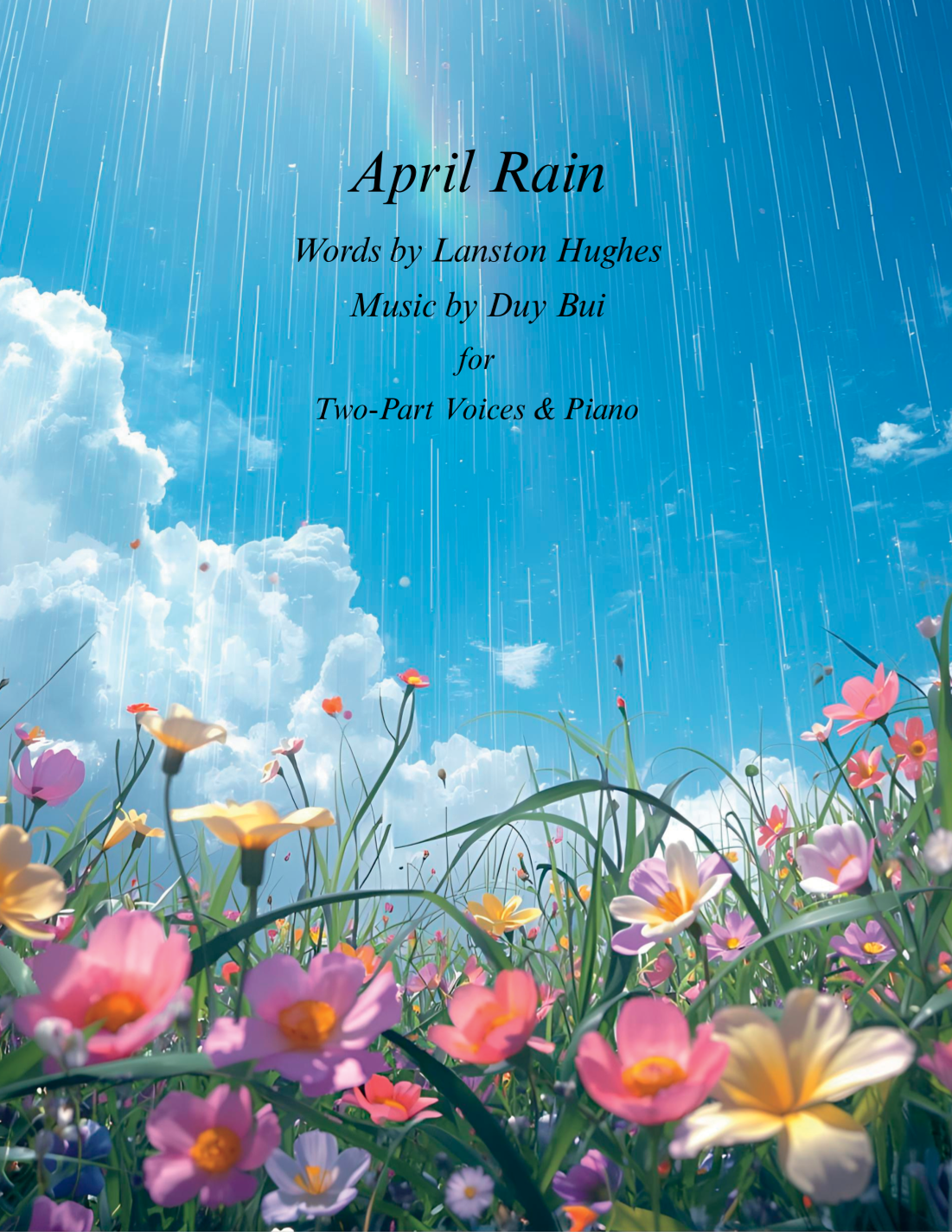 April Rain by Duy Bui Sheet Music for 2-Part Choir at Sheet Music Direct