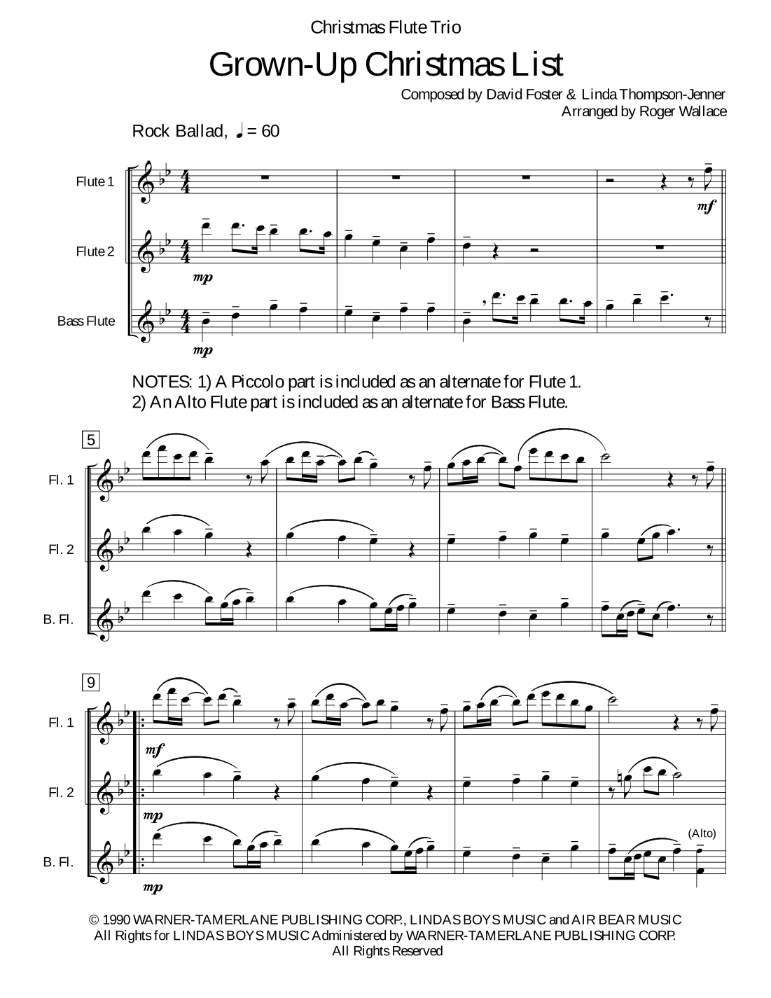Grown-Up Christmas List (arr. Roger Wallace) by Amy Grant Sheet Music ...