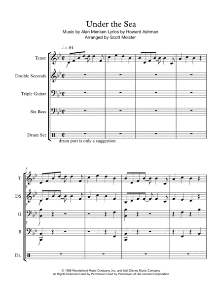 Under The Boardwalk (arr. Scott Meister) by Bette Midler Sheet Music ...