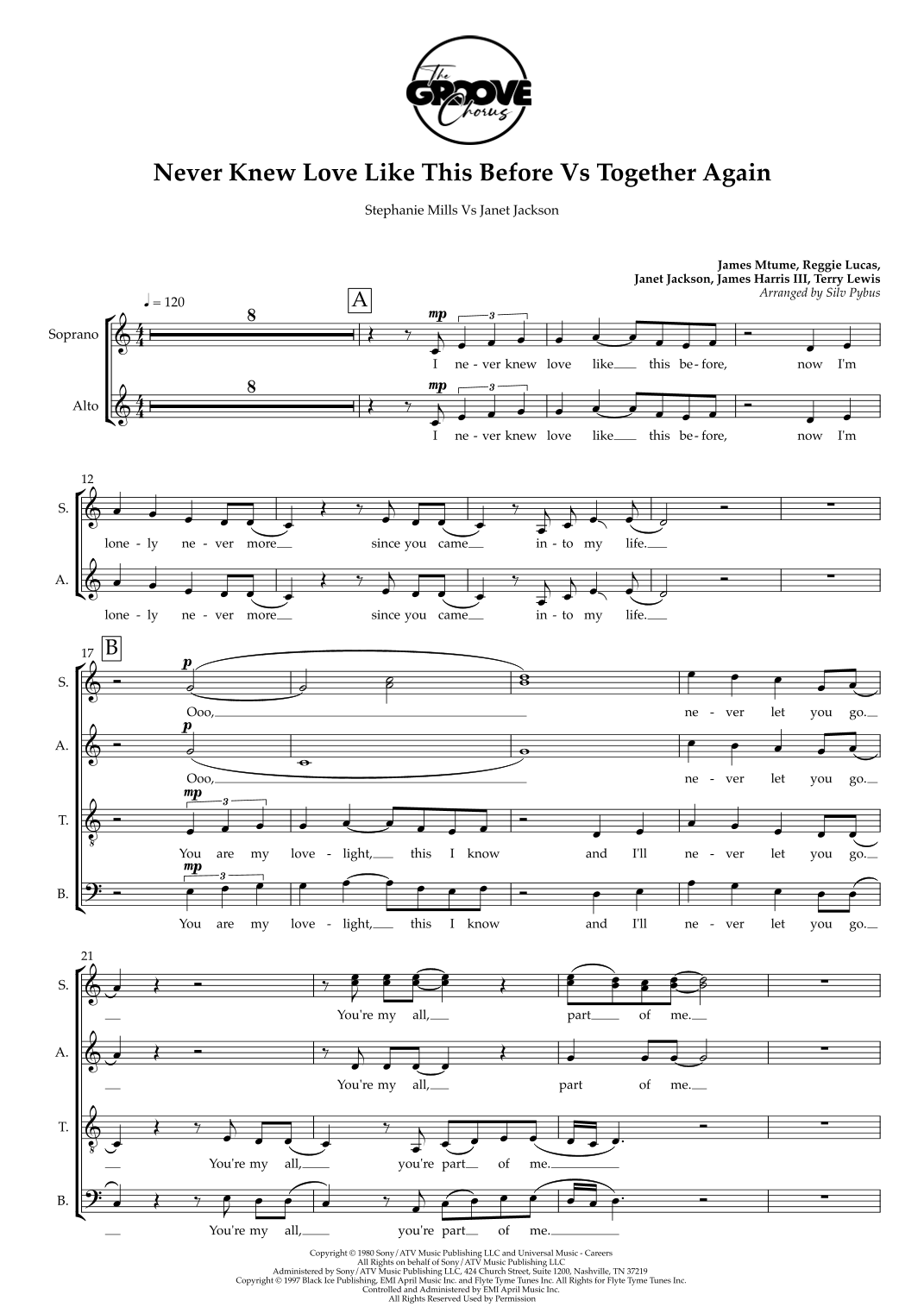 Medley: Never Knew Love Like This Before with Together Again (arr. Silv ...