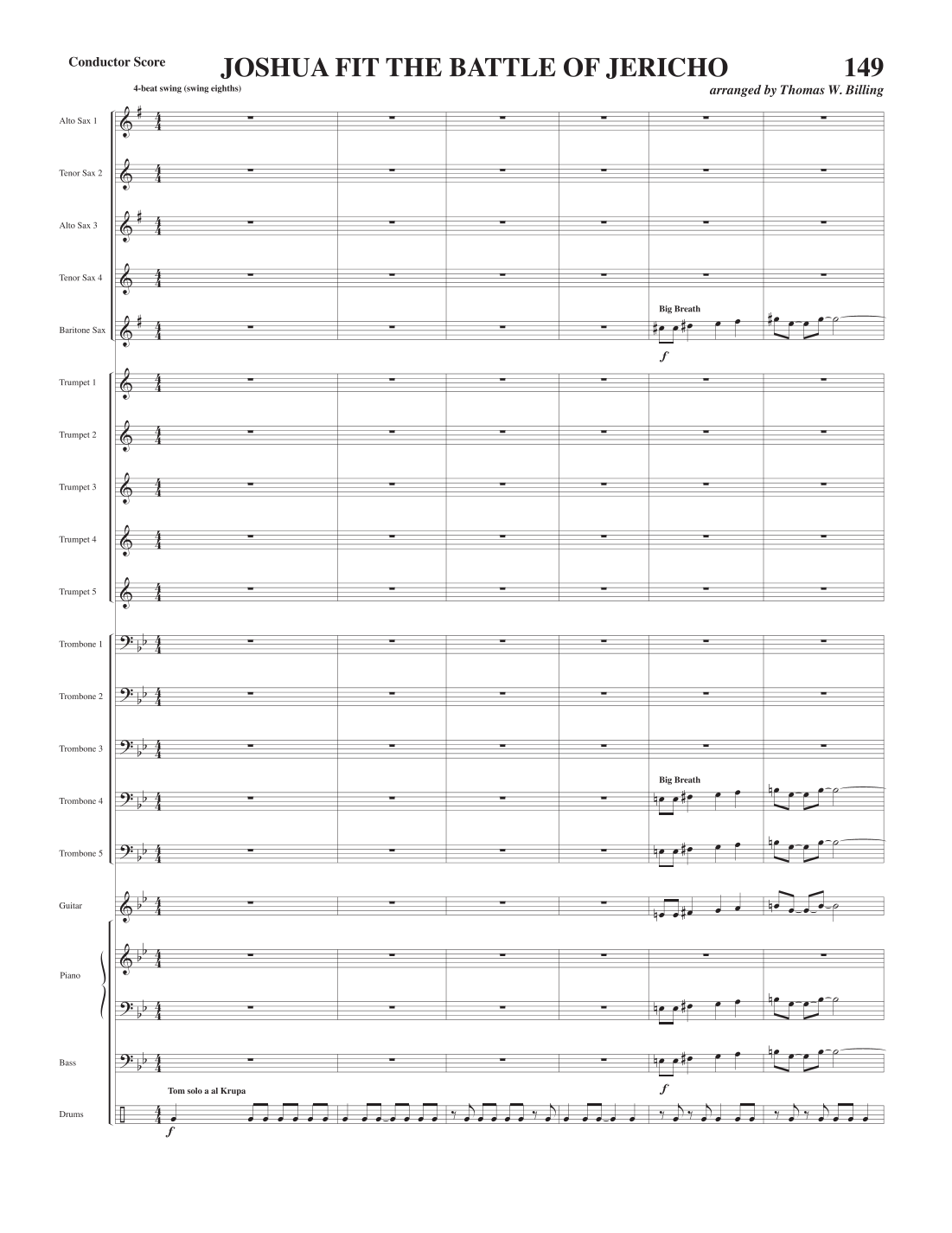 Joshua Fit The Battle Of Jericho (arr. Thomas W. Billing) by ...