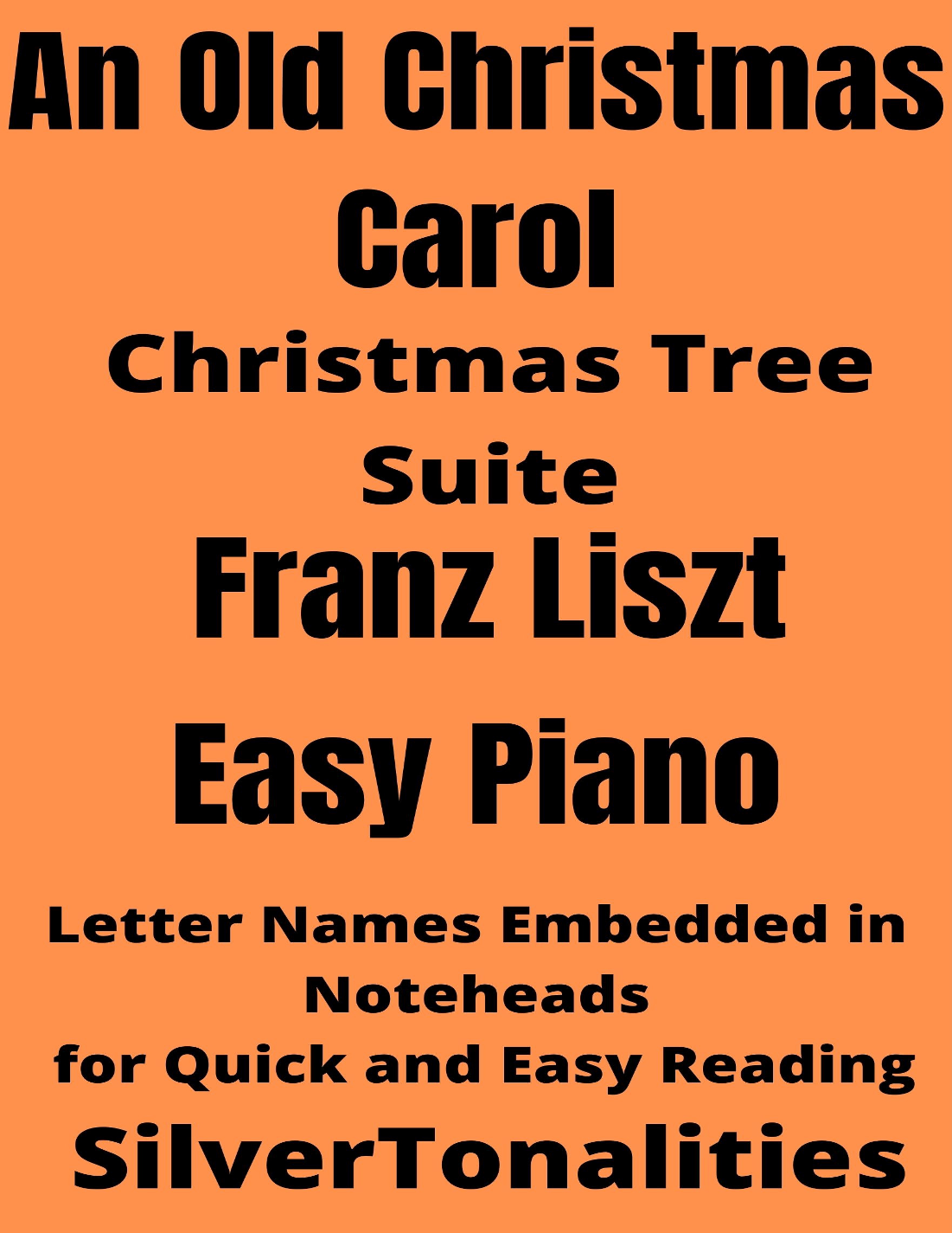 An Old Christmas Carol Christmas Tree Suite Easy Piano Sheet Music 2nd ...