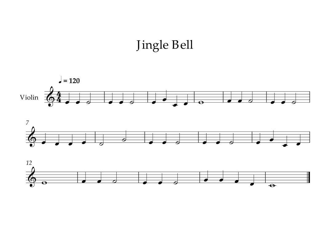 Jingle Bells (arr. Luiz Gustavo Teixeira) by James Lord Pierpont Sheet Music for Easy Piano at ...