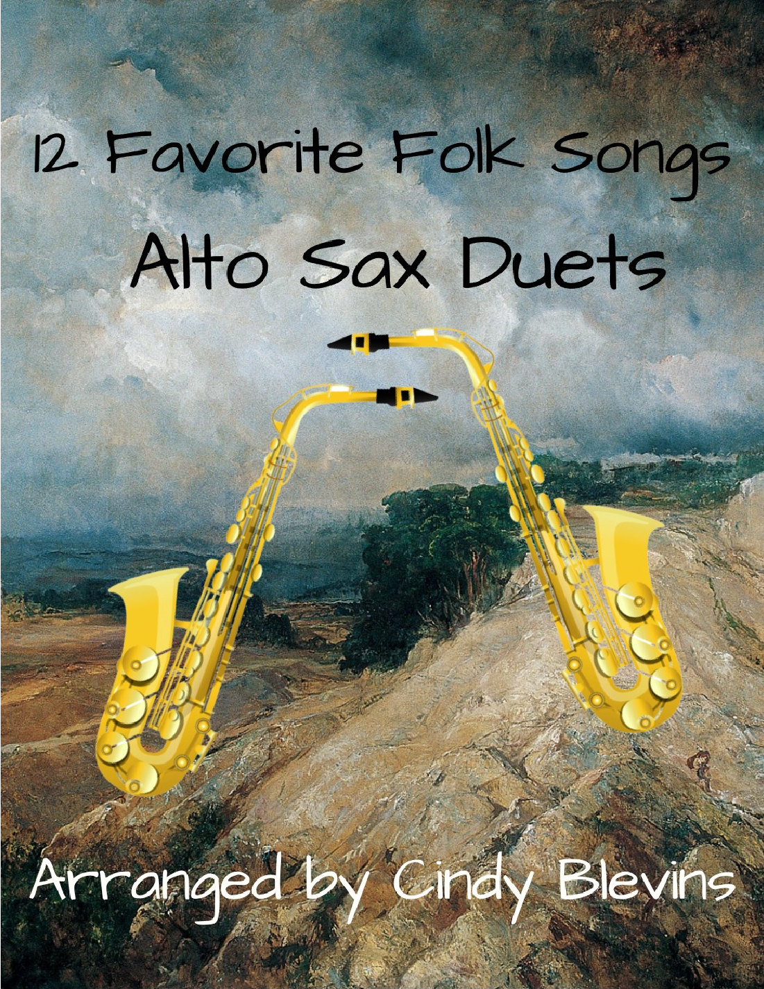 12 Favorite Folk Songs, for Alto Sax Duets (arr. Cindy Blevins) par ...