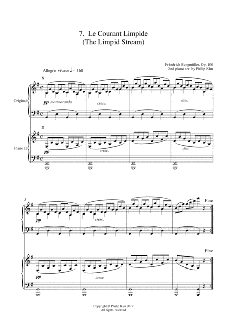 7. Le Courant Limpide (The Limpid Stream) 25 Progressive Studies Opus ...