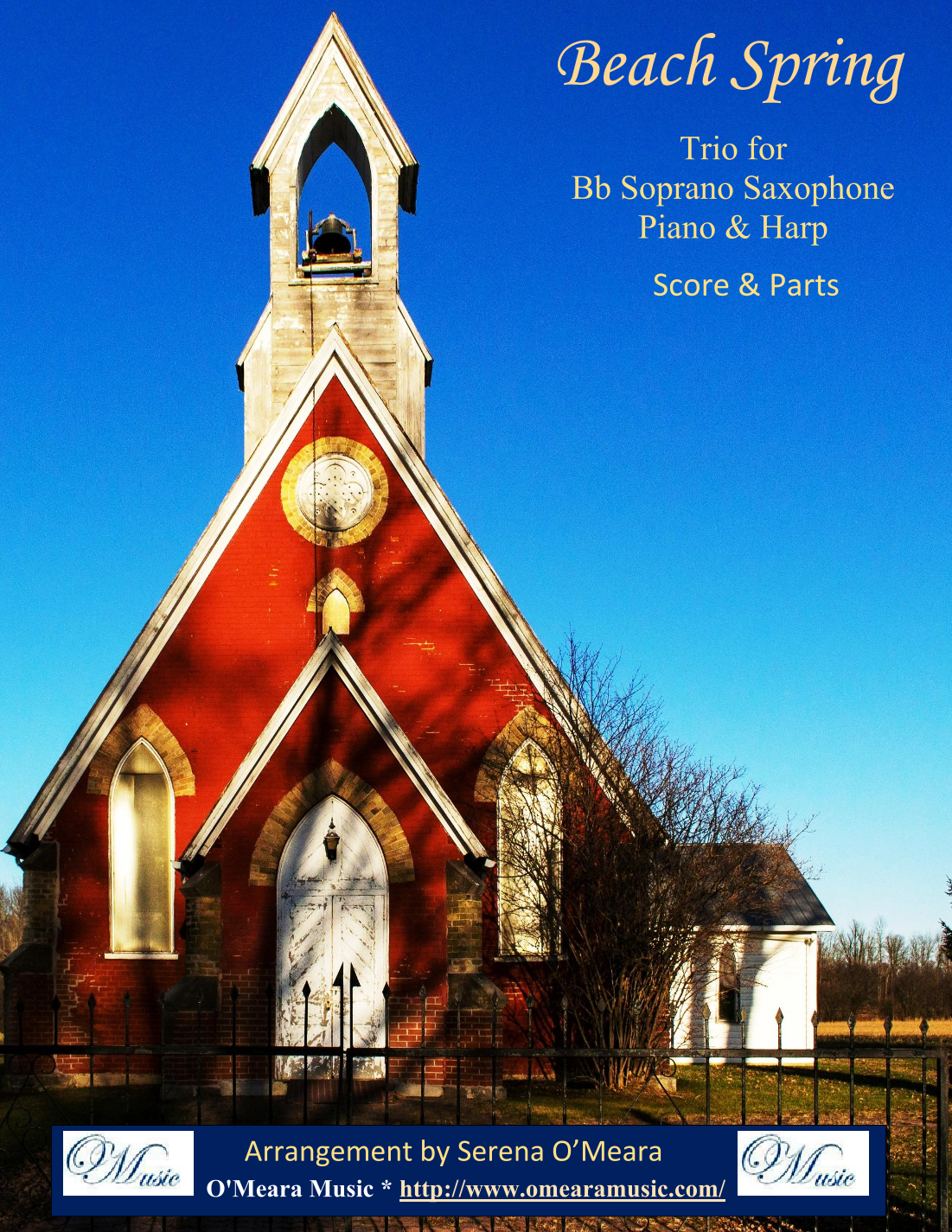 Beach Spring, Trio for Bb Soprano Saxophone, Piano & Harp (arr. Serena ...