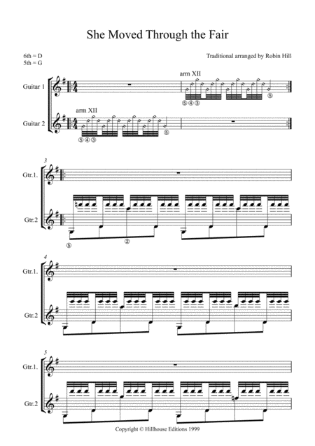 She Moved Through the Fair (arr. Robin Hill) Sheet Music | Traditional ...