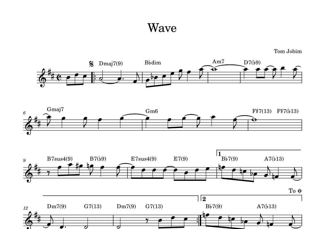 Chega De Saudade (No More Blues) (arr. Luan) by Antonio Carlos Jobim ...