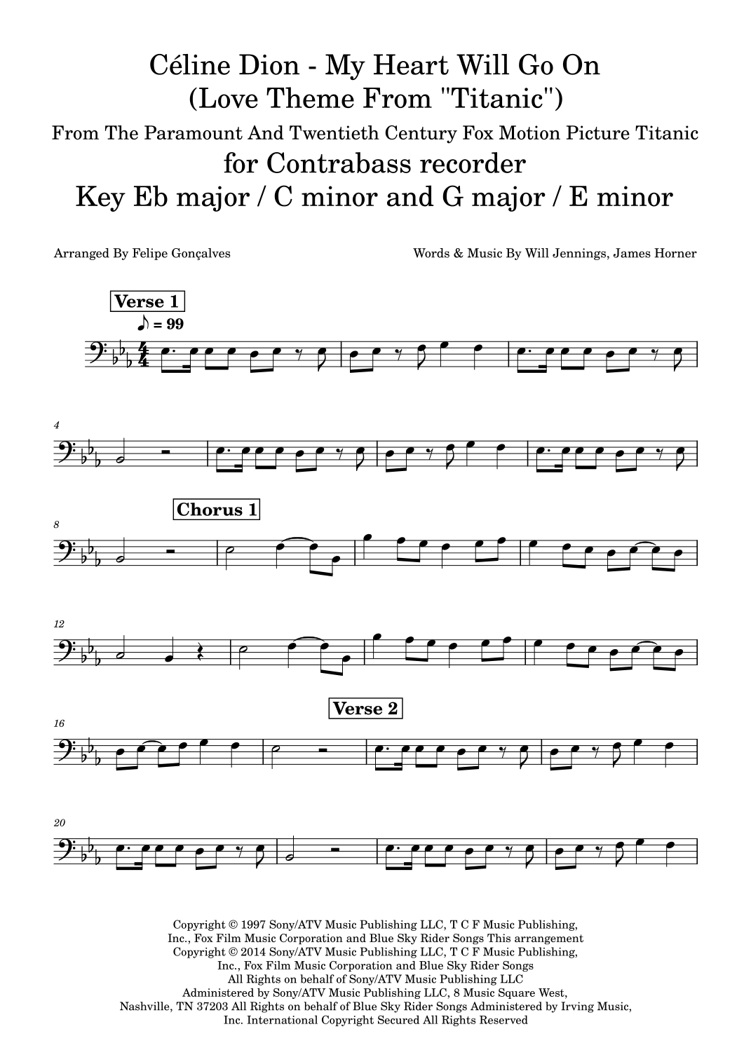 My Heart Will Go On (Love Theme From 'titanic') (arr. Felipe Gonçalves ...