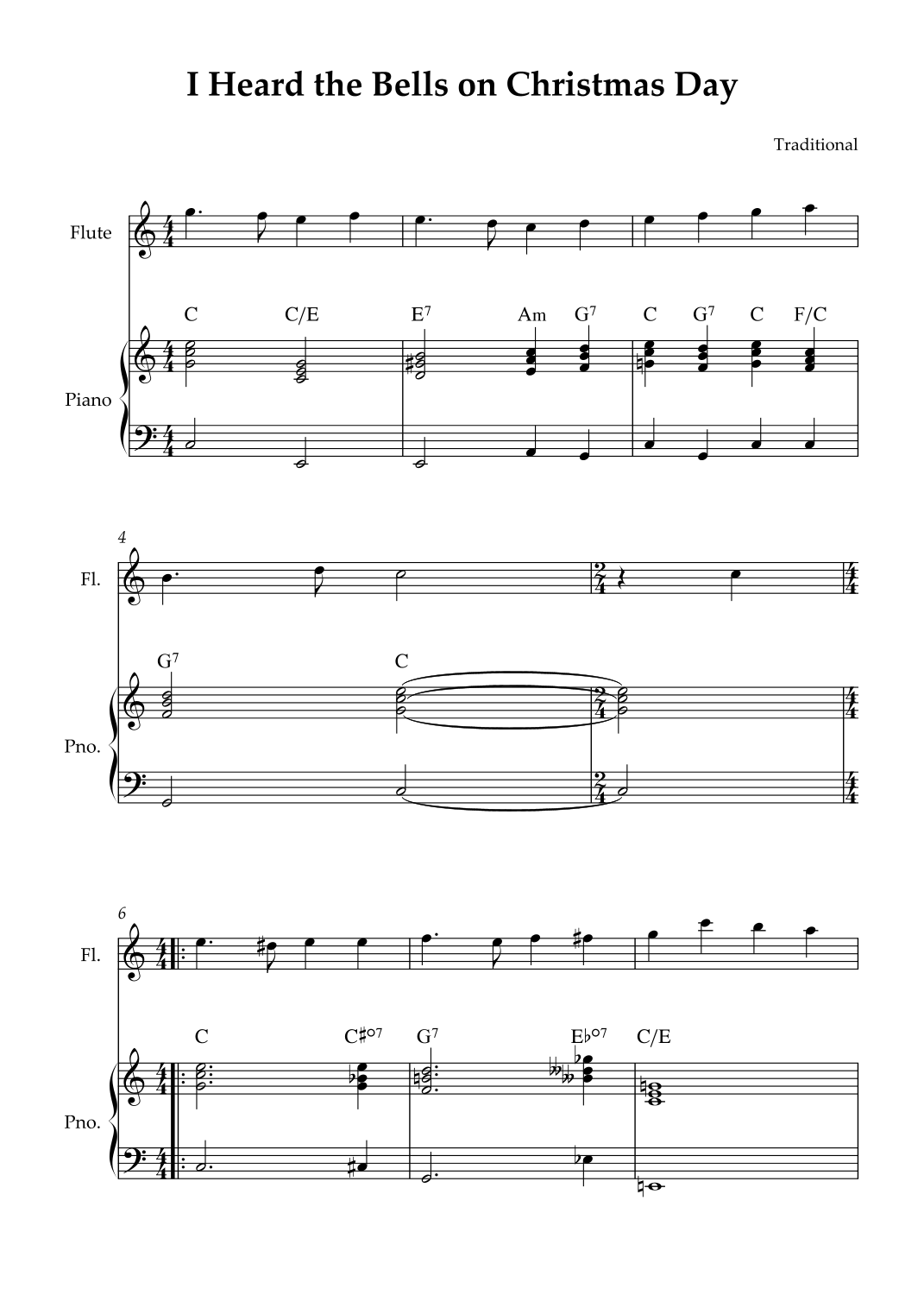 I Heard the Bells on Christmas Day (arr. Wesley S. SIlva) por ...