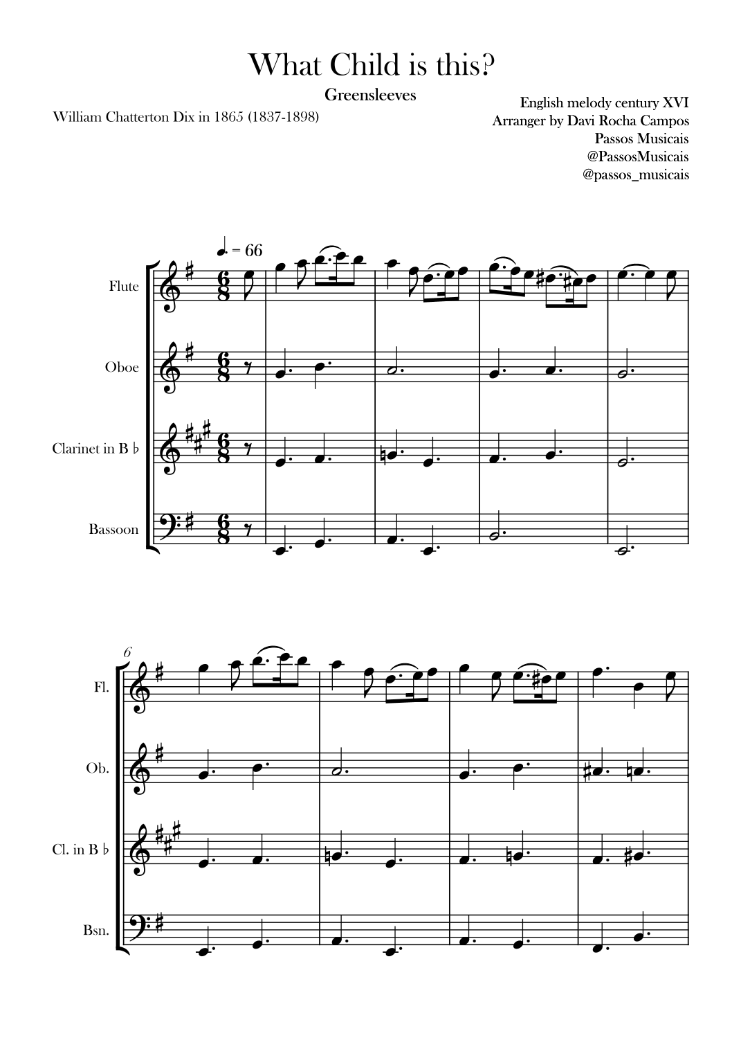 What Child is this? (Greensleeves) (arr. Davi Rocha Campos) by Davi ...