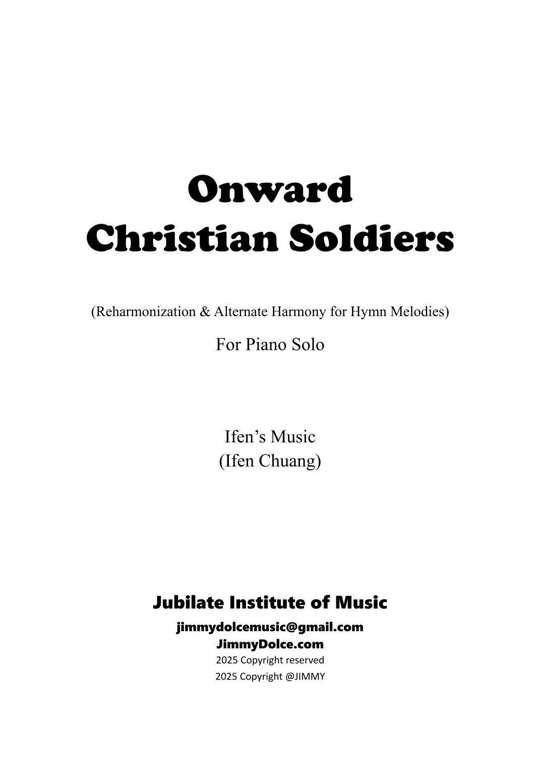 Onward Christian Soldiers, Chord Substitution for Congregational ...