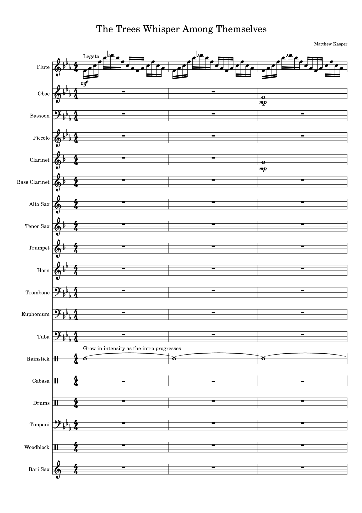 The Trees Whisper Among Themselves by Matthew Kasper Sheet Music for ...