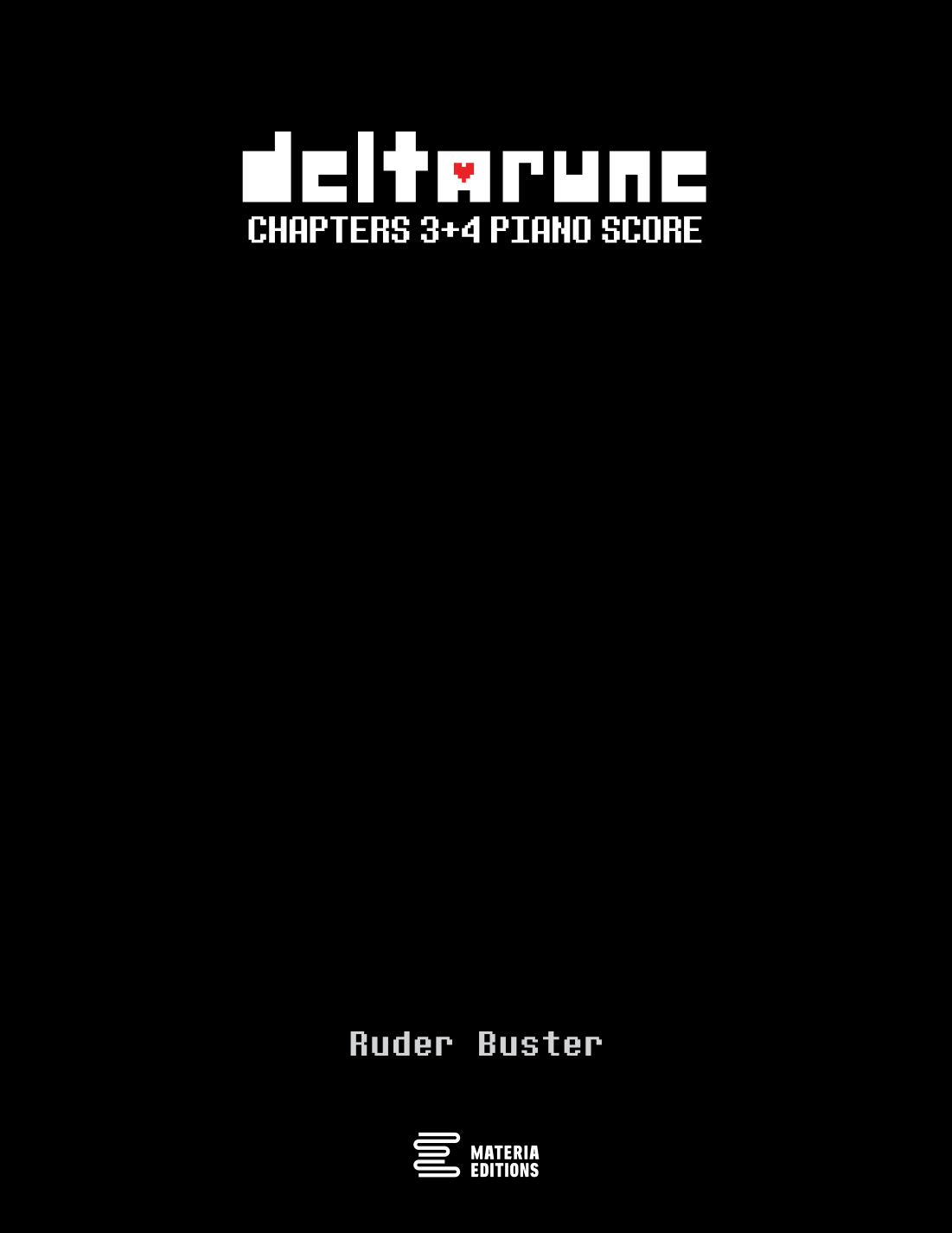 Ruder Buster by Toby Fox Sheet Music for Piano Solo at Sheet Music Direct