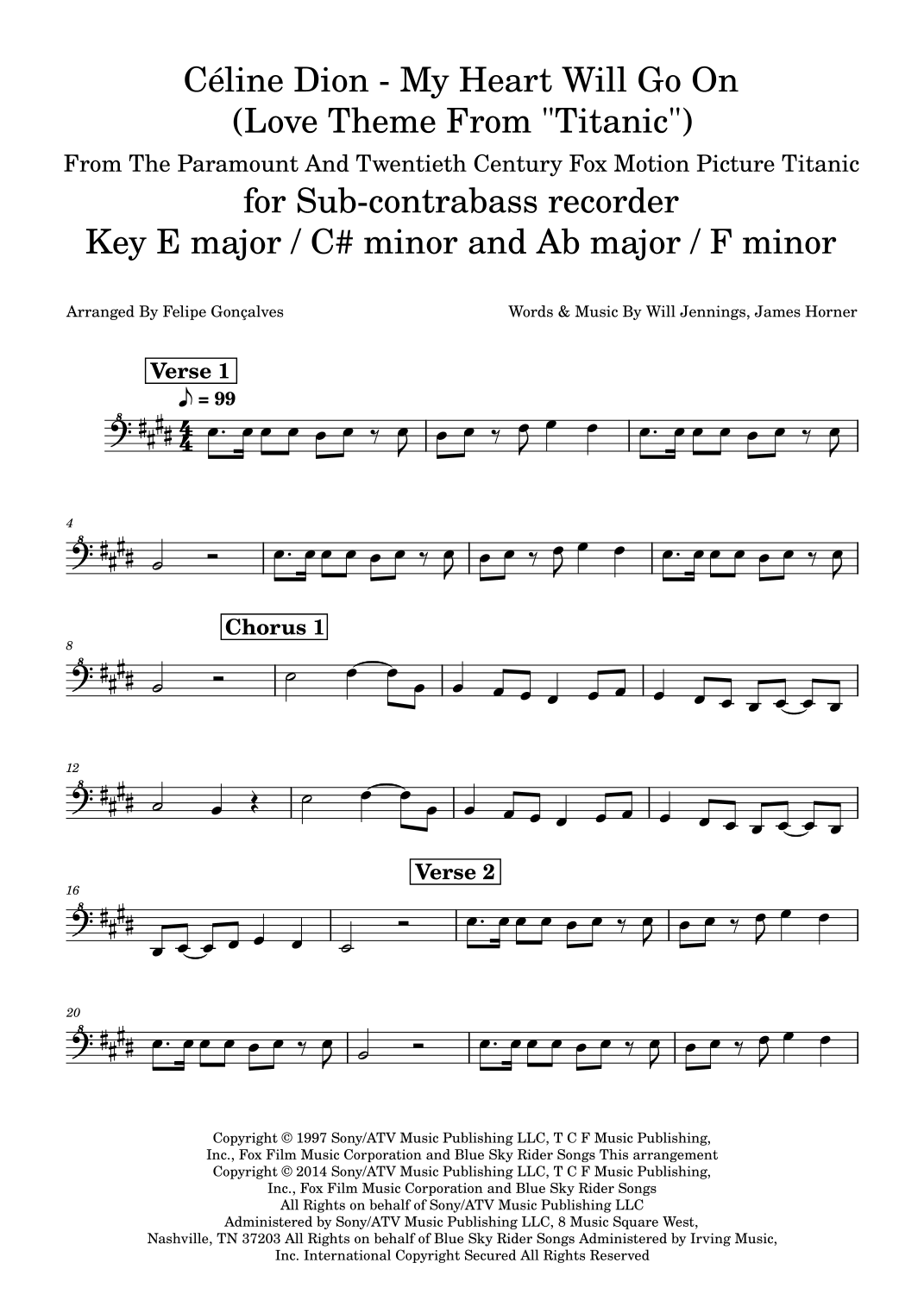 My Heart Will Go On (Love Theme From 'titanic') (arr. Felipe Gonçalves ...
