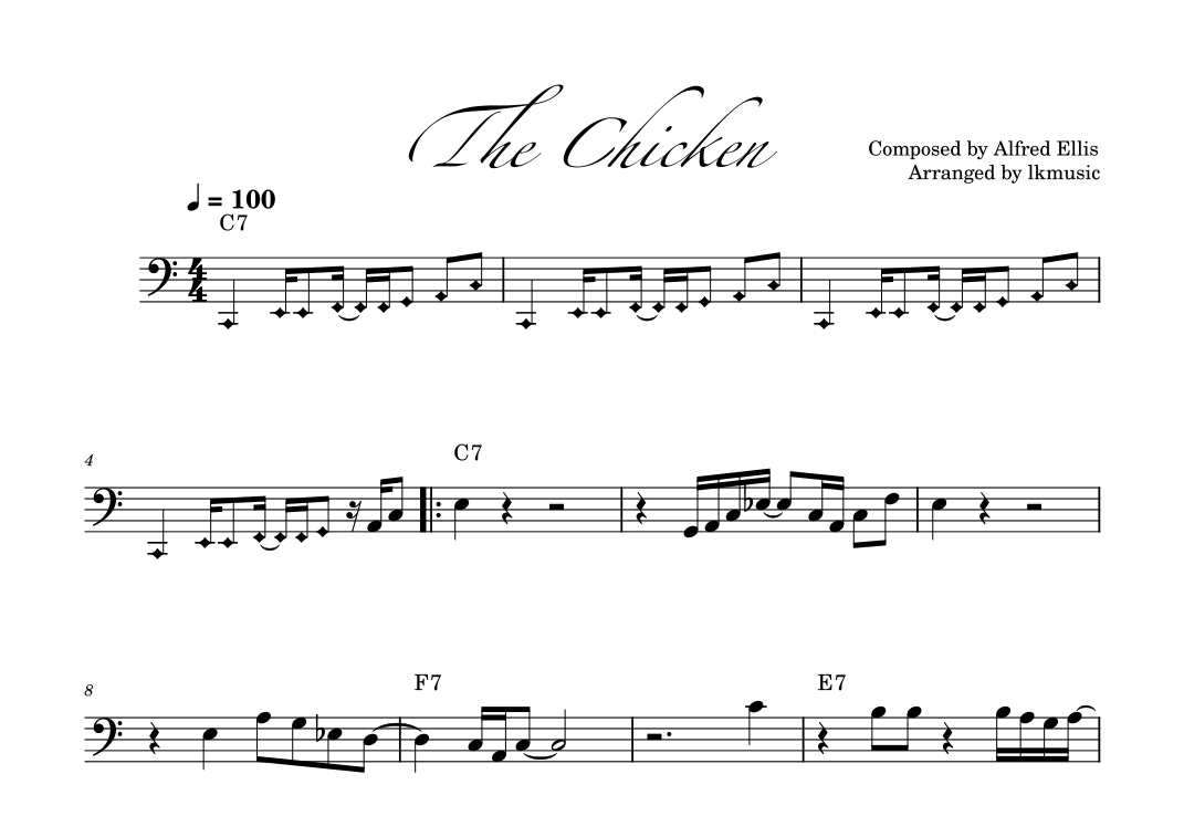 The Chicken by Jaco Pastorius Sheet Music for Baritone Sax Solo at ...