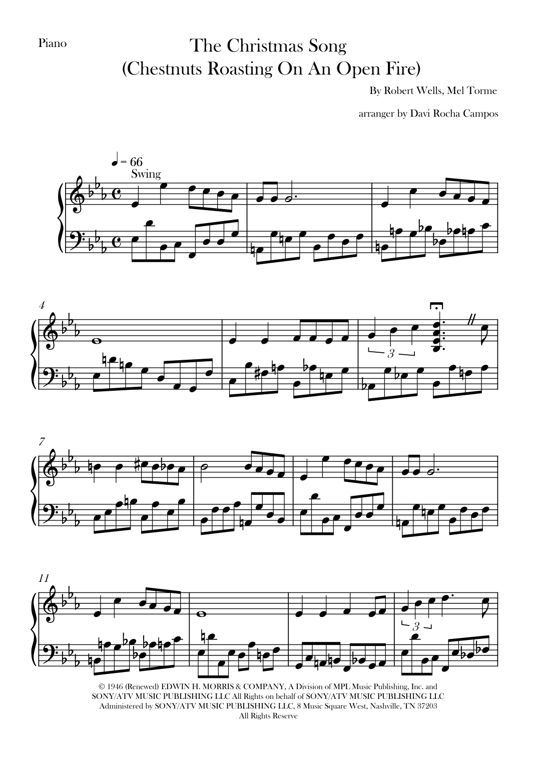 The Christmas Song (Chestnuts Roasting On An Open Fire) (arr. Davi ...