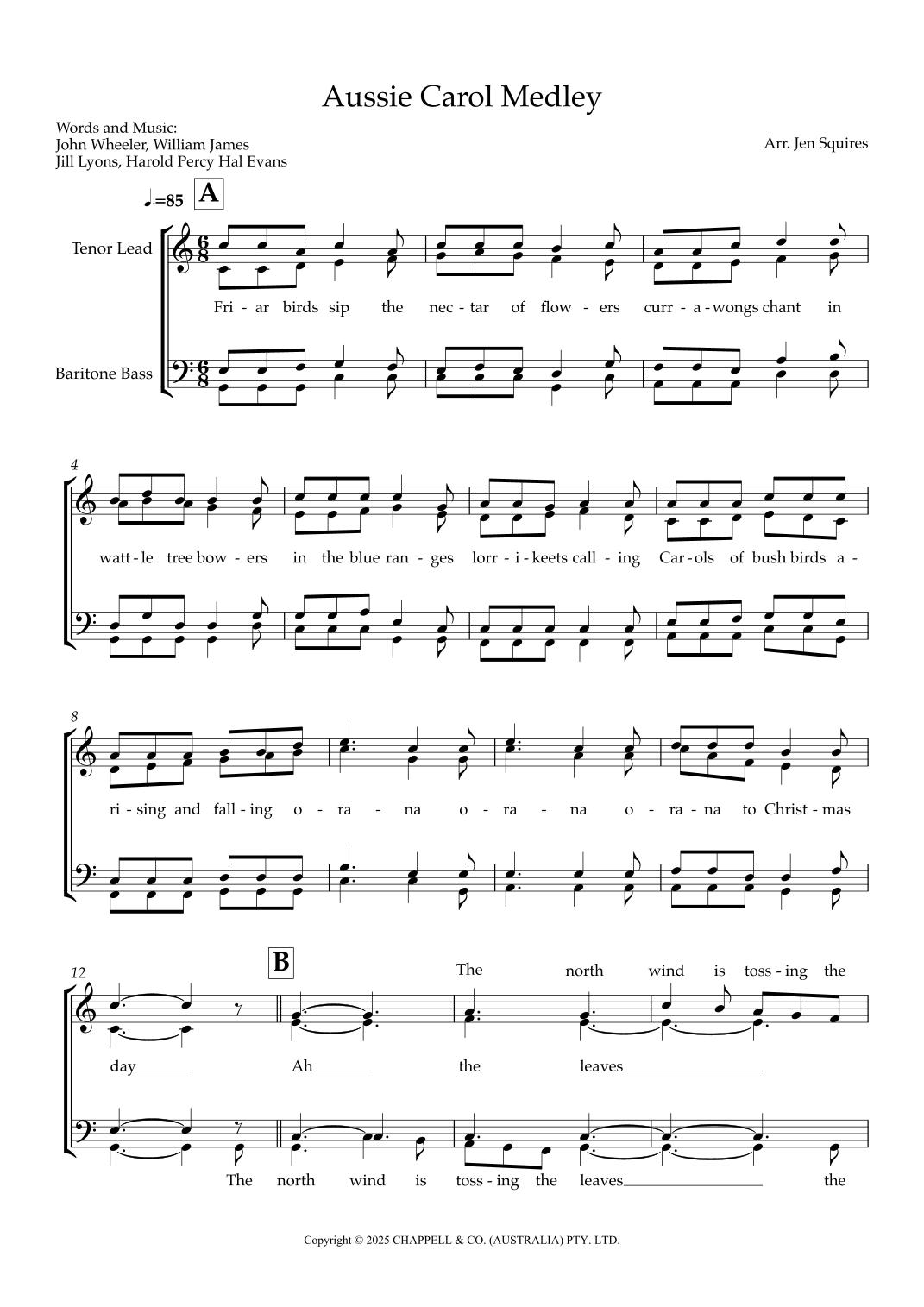 Medley: Christmas Day (The North Wind) with Three Drovers and Five ...