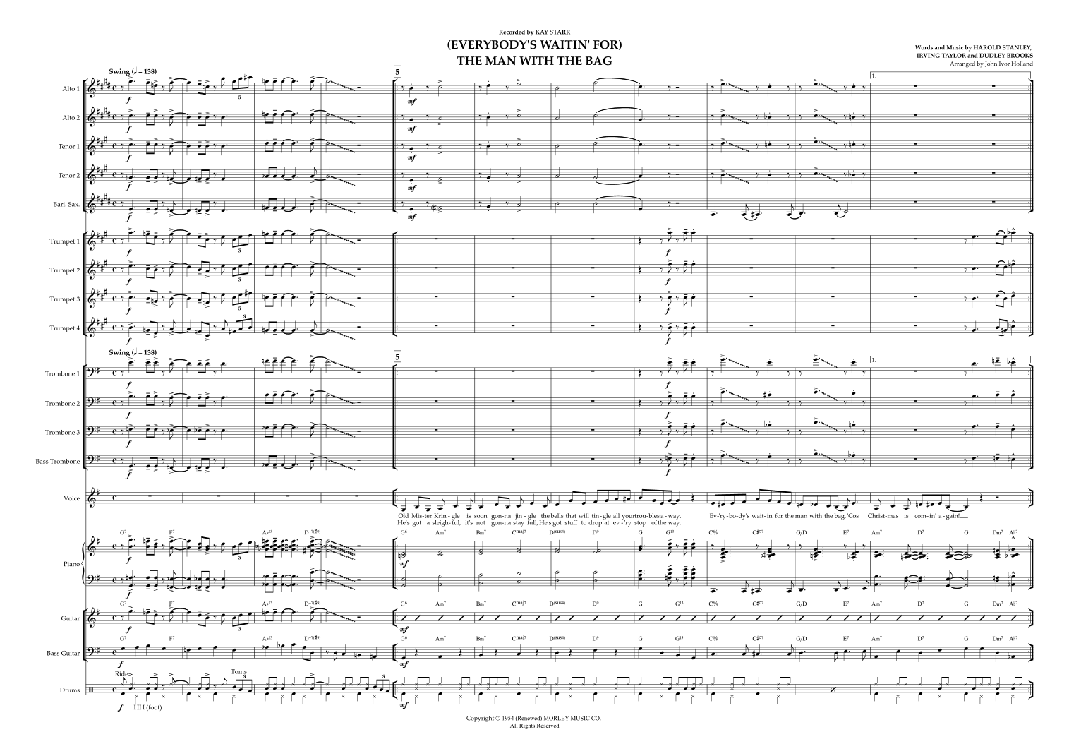 (Everybody's Waitin' For) The Man With The Bag (arr. John Ivor Holland ...