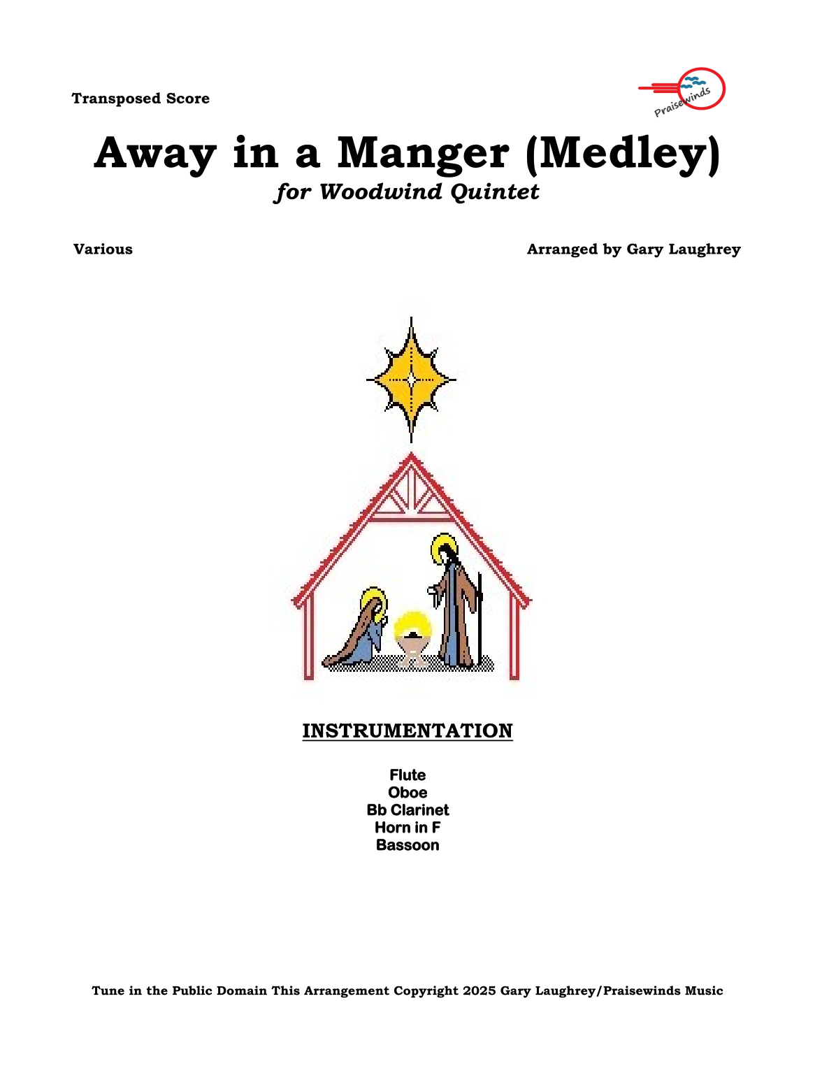 Away in a Manger Medley (arr. Gary Laughrey) by J. Spilman, Wm ...