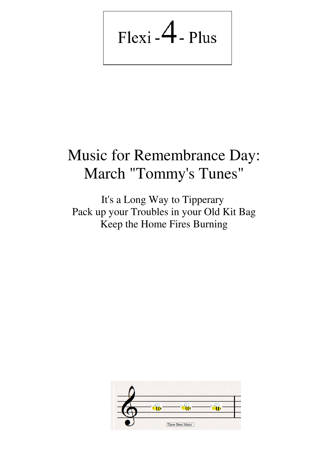 Music for Remembrance Day: March "Tommy's Tunes" (arr. Harry Cook) by ...