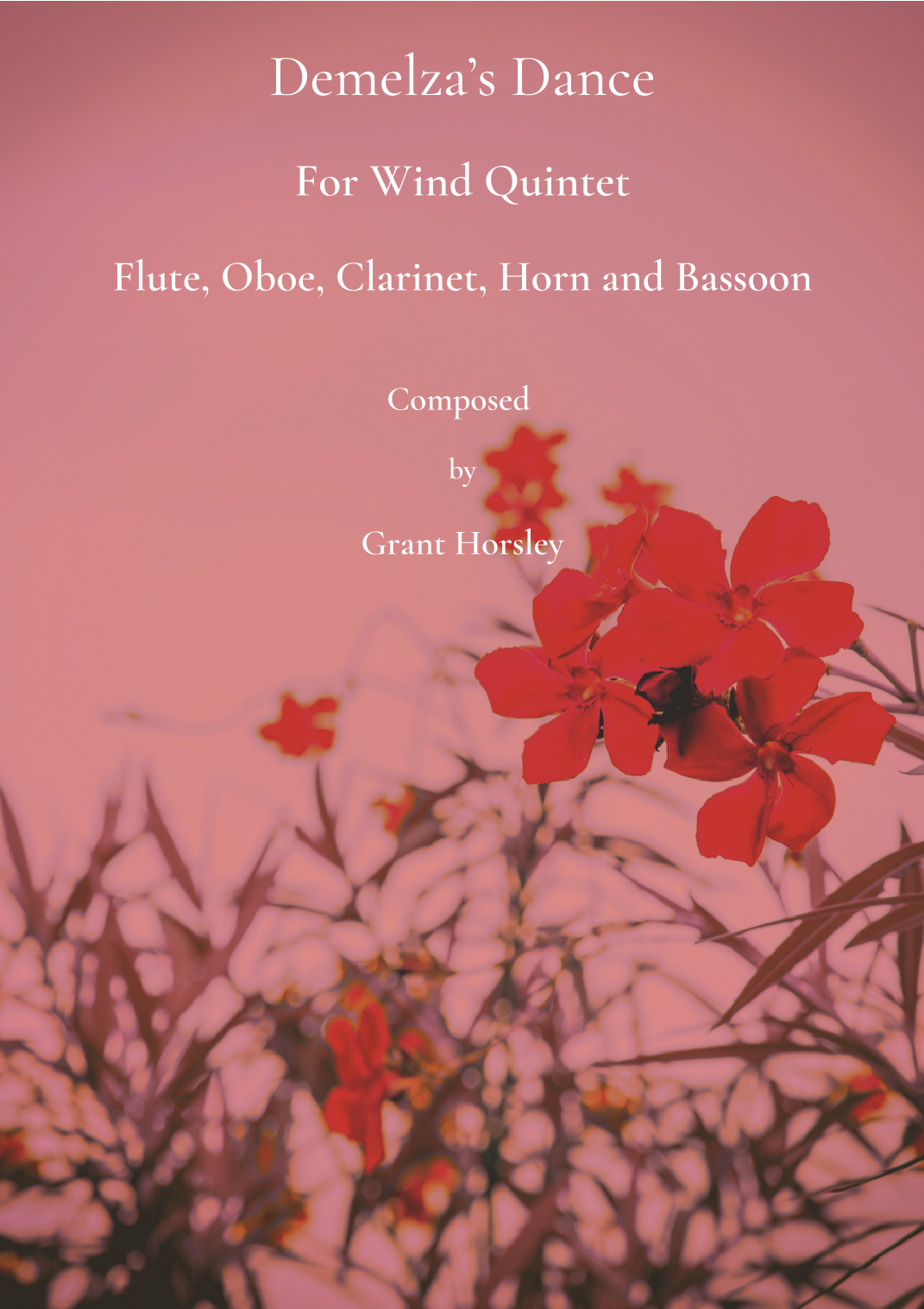 Demelza's Dance for Wind Quintet. by Grant Horsley Sheet Music for ...