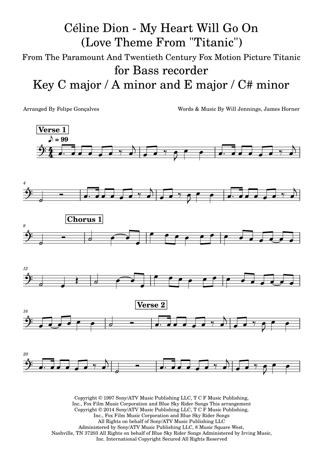 My Heart Will Go On (Love Theme From 'titanic') (arr. Felipe Gonçalves ...