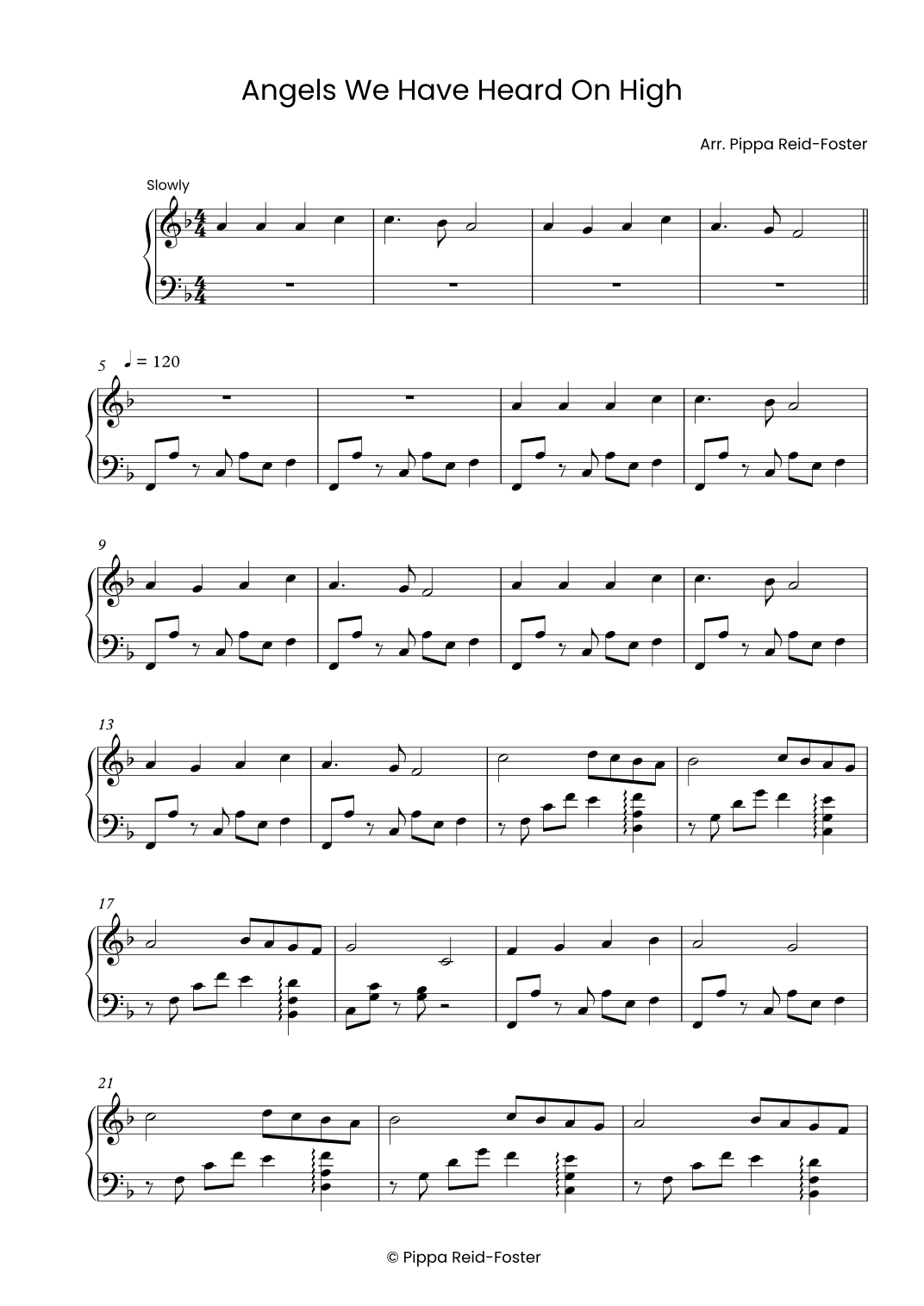 Angels We Have Heard on High (arr. Pippa Reid-Foster) by English ...
