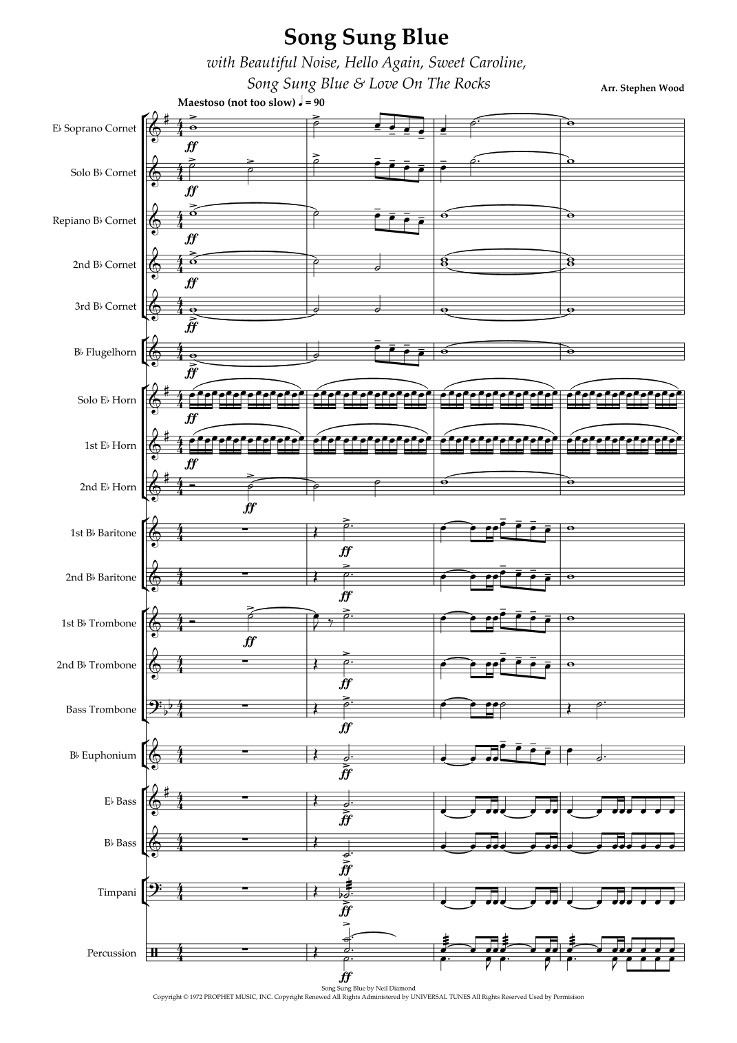Medley: Song Sung Blue with Beautiful Noise, Hello Again, Sweet ...