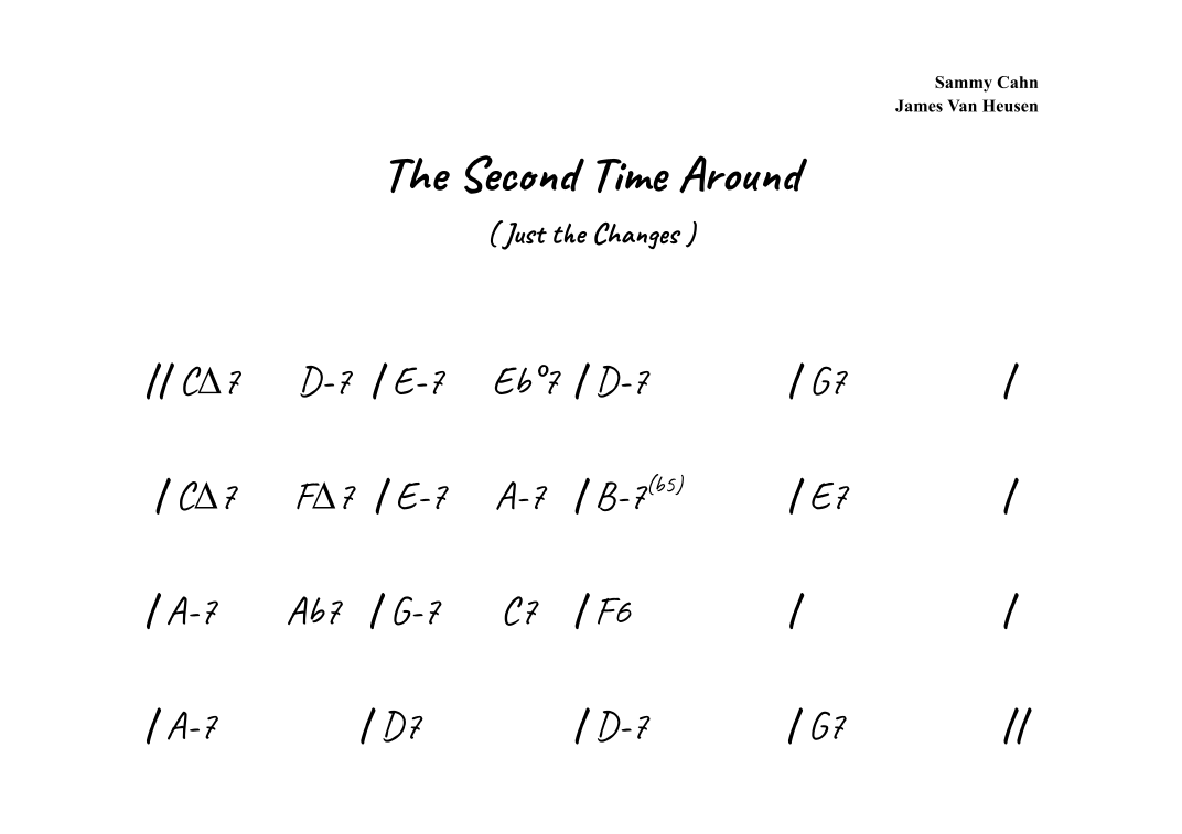 The Second Time Around (arr. Bronson Ferdinand Wright) by Bing Crosby ...