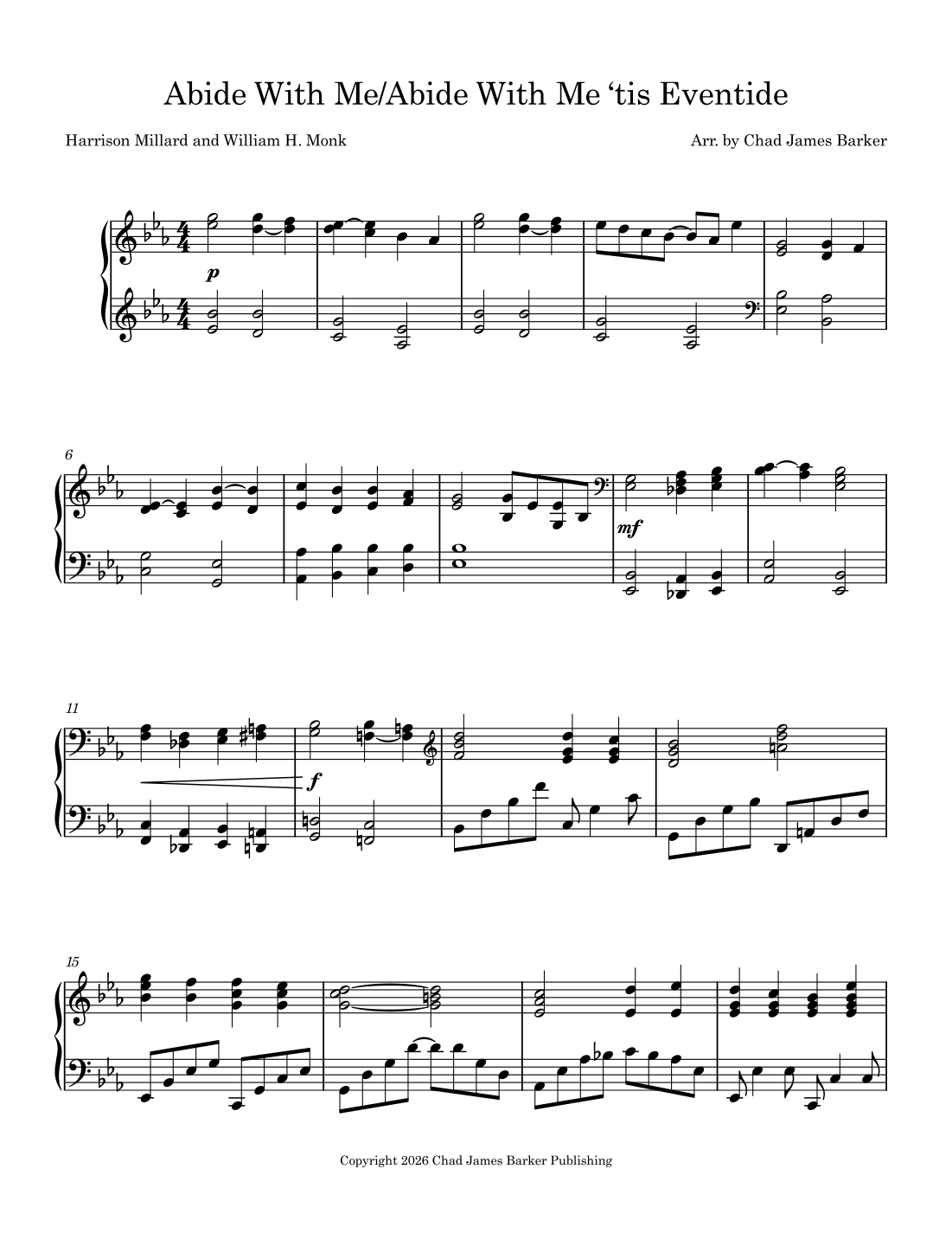 Abide with Me 'tis Eventide/Abide with Me (arr. Chad James Barker) by ...