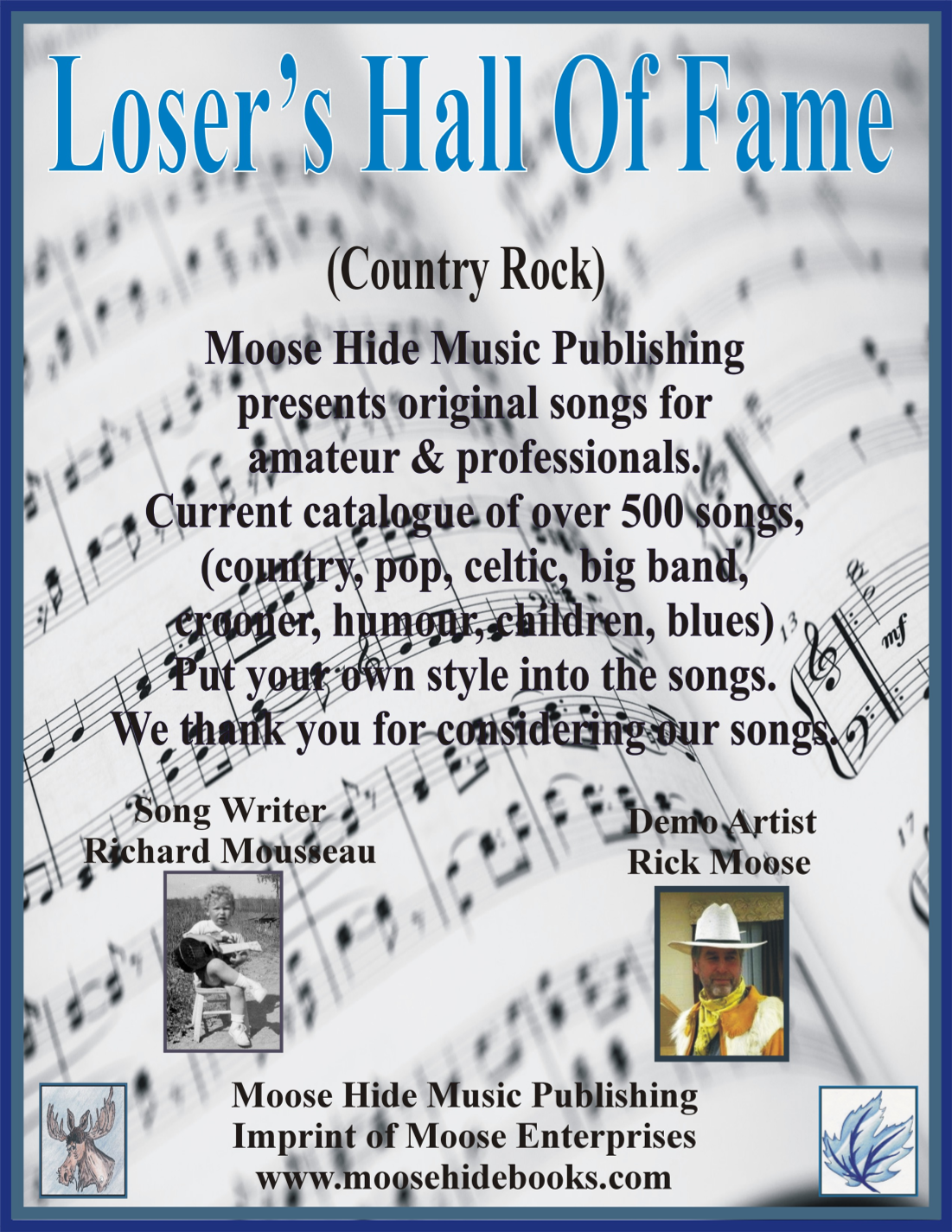 Loser's Hall Of fame by Rick Moose Sheet Music for Guitar Chords/Lyrics ...