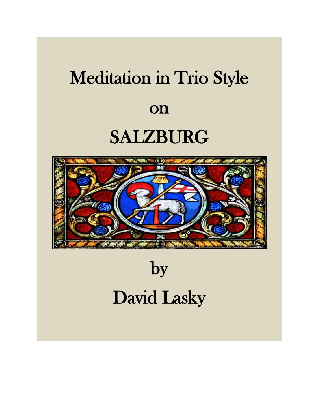 Meditation in Trio Style on SALZBURG (arr. David Lasky) Sheet Music ...