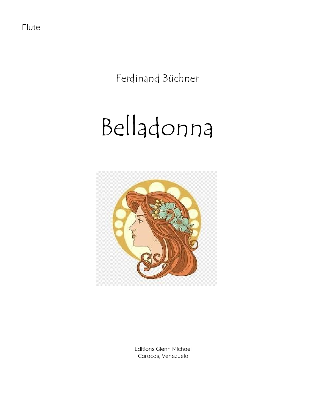 Belladonna for Flute & Piano (arr. Editions Glenn Michael) by Ferdinand ...