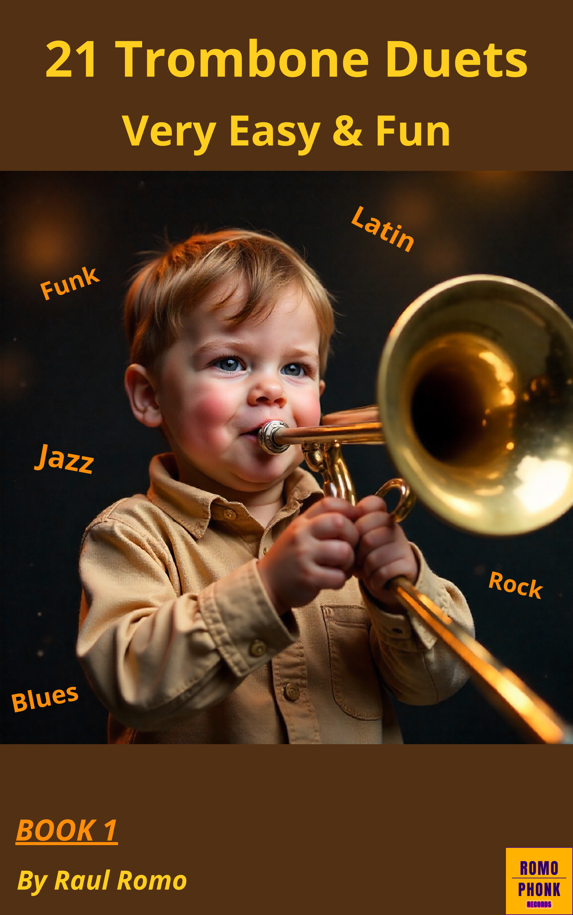 21 Trombone Duets - Book 1 - Very EASY & FUN for beginners by Raul Romo ...