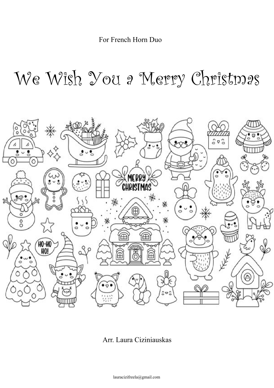 We Wish You a Merry Christmas – Easy French Horn Duet C Major Beginner ...