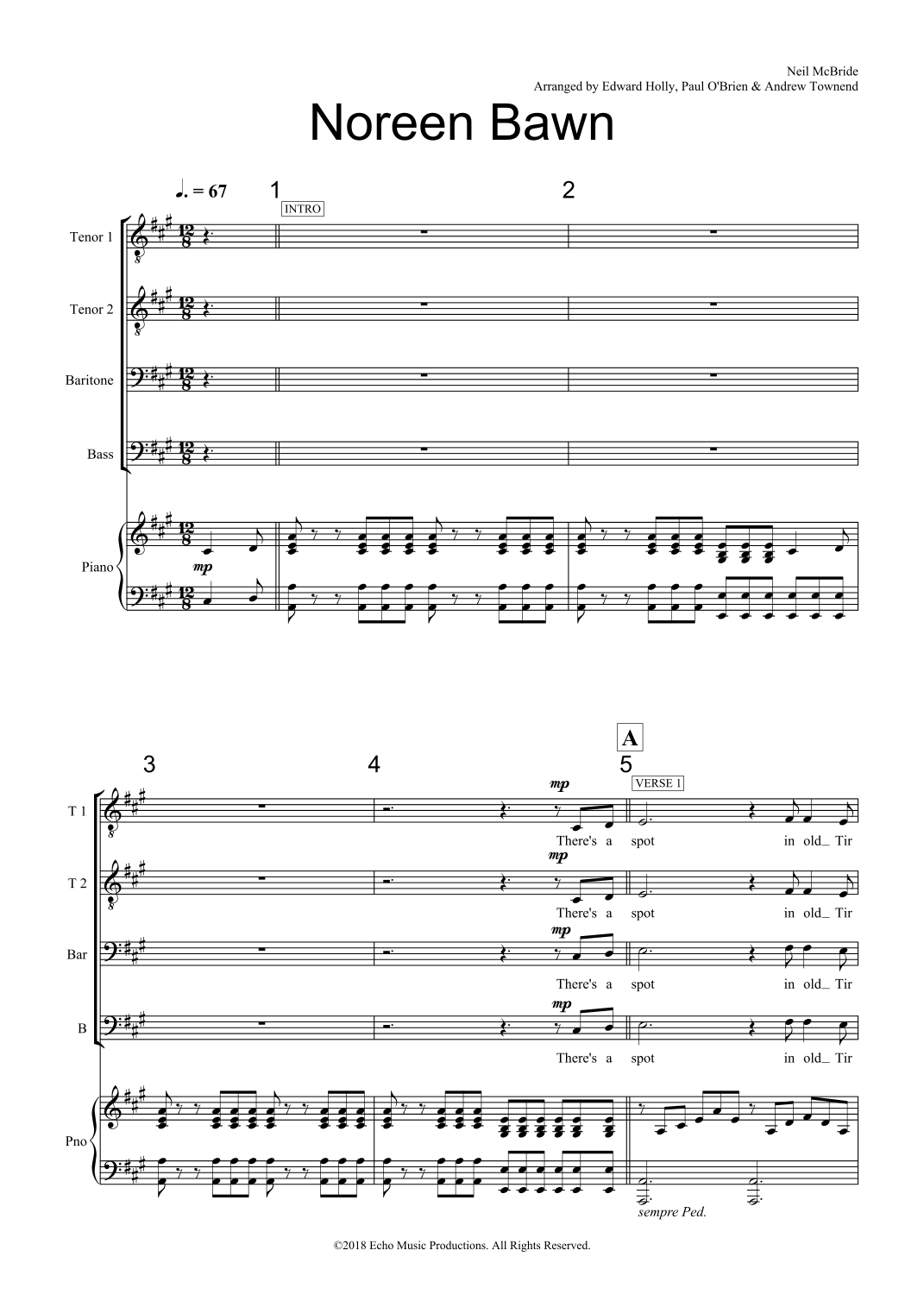 Noreen Bawn (arr. Edward Holly, Paul O'Brien & Andrew Townend) by St ...