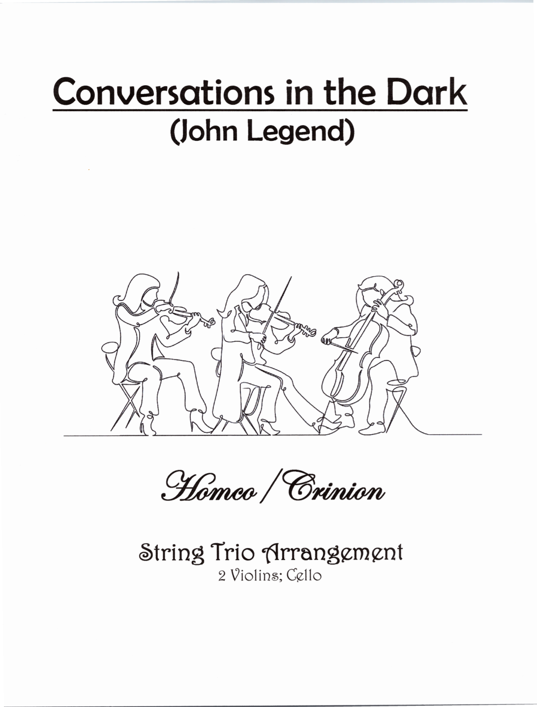 Conversations In The Dark (arr. Homco/Crinion) by John Legend Sheet ...