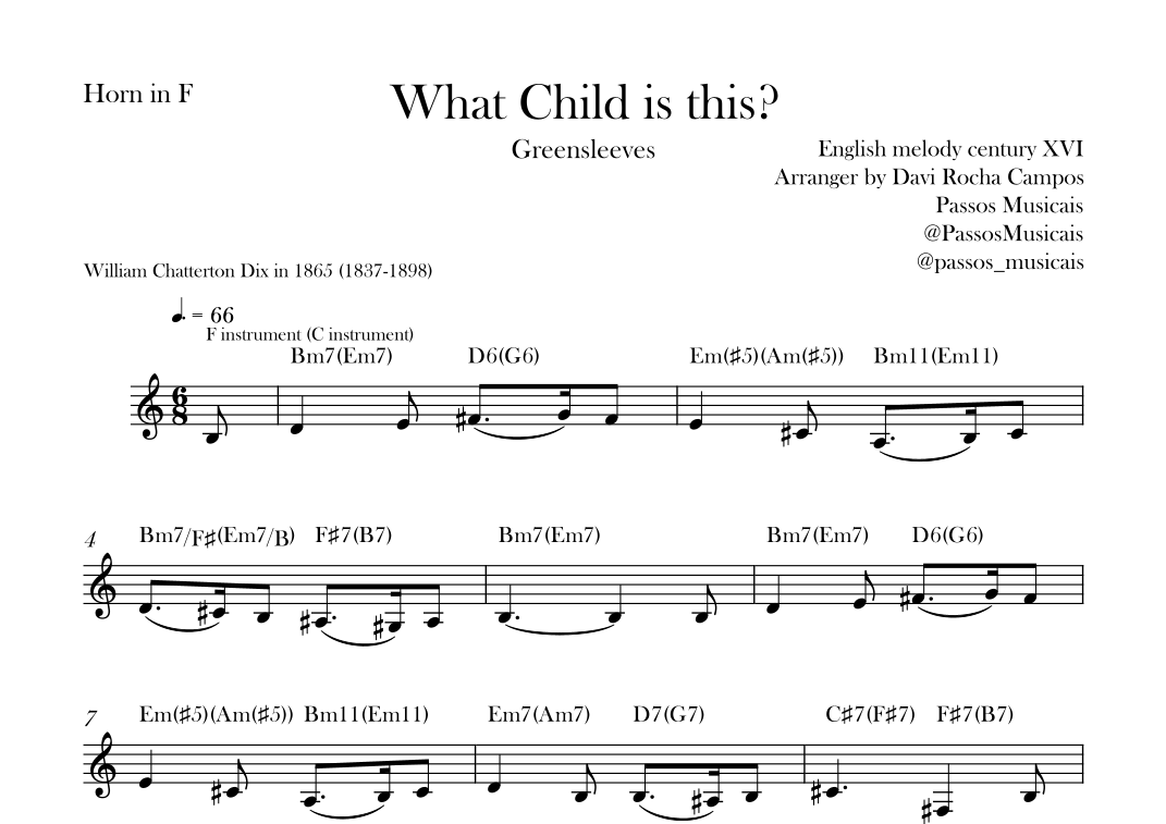 What Child is this? (Greensleeves) (arr. Davi Rocha Campos) by Davi ...