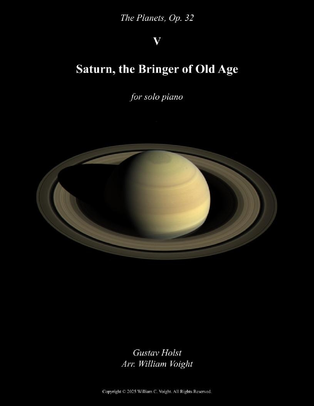Saturn, the Bringer of Old Age. (The Planets, Op. 32, V) - Arranged for ...