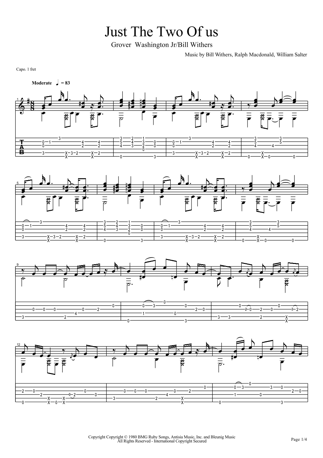 Just The Two Of Us (arr. Ojiisan) von Grover Washington Jr. With Bill ...