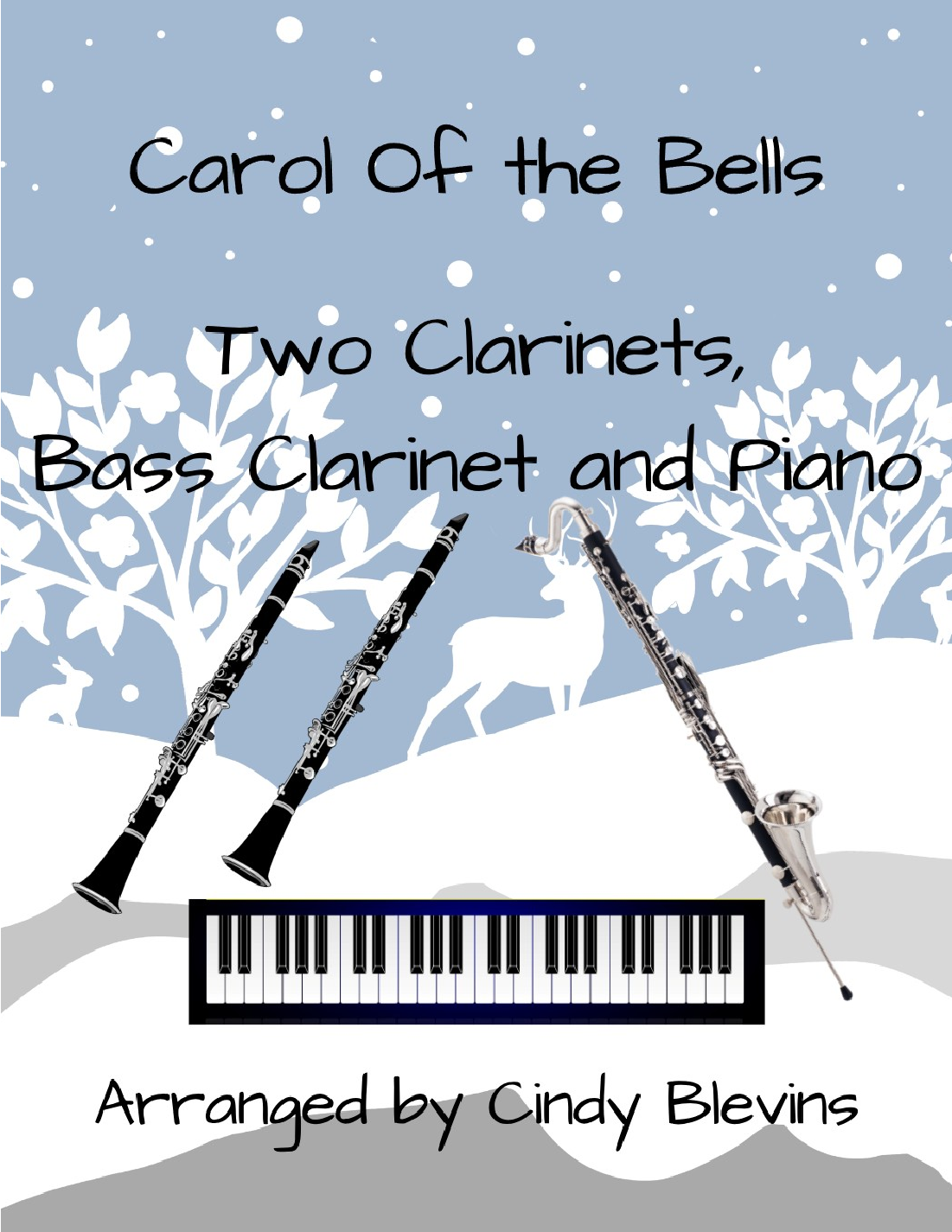 Carol Of the Bells, for Two Clarinets, Bass Clarinet and Piano (arr ...