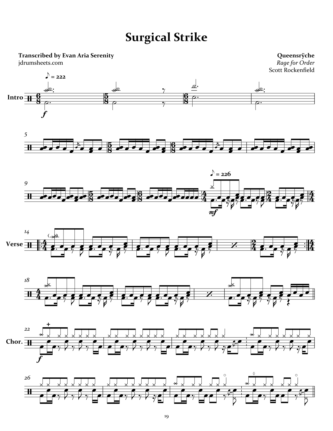 Surgical Strike (arr. Evan Aria Serenity) by Michael Francis Wilton ...